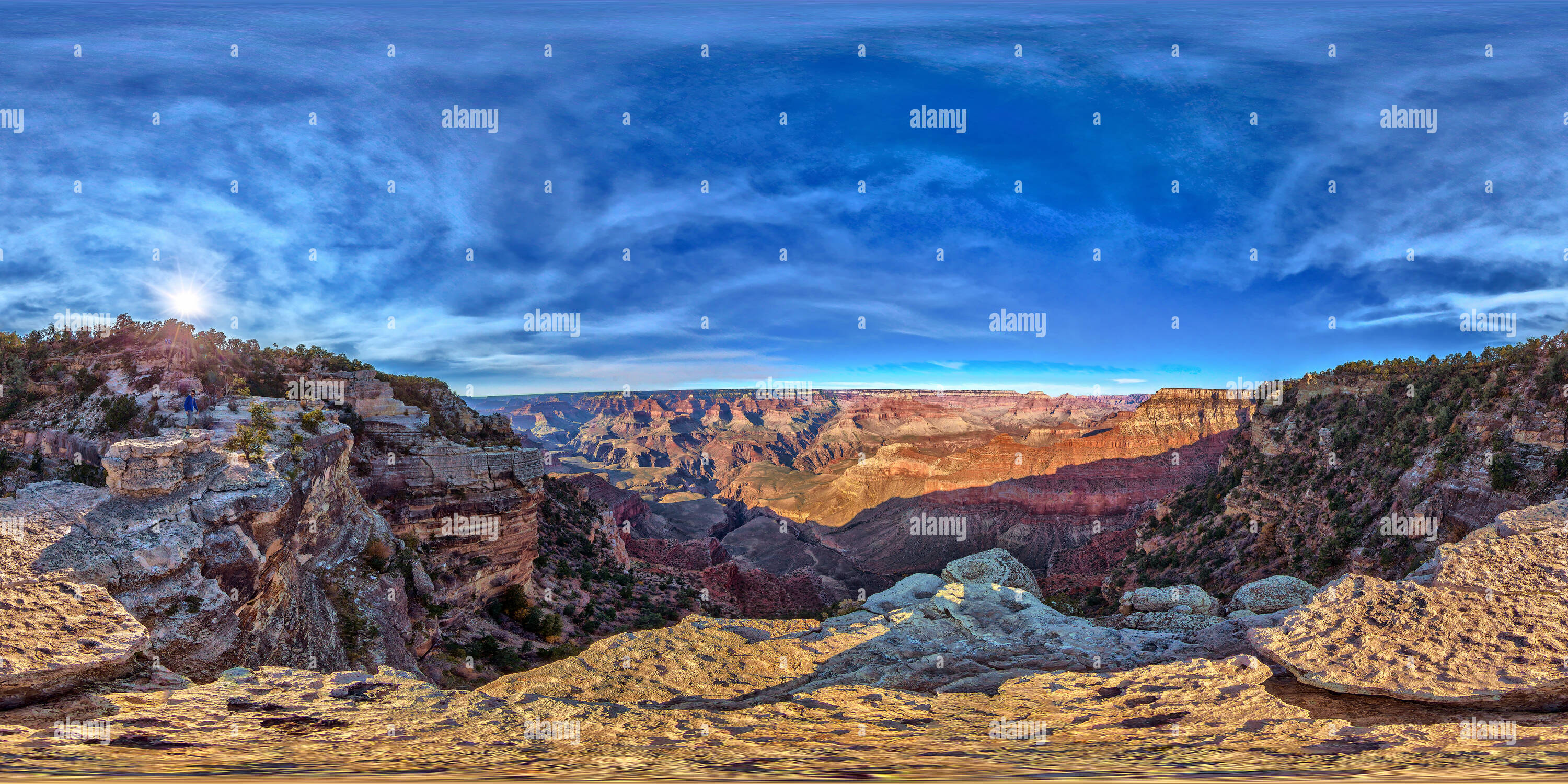 360° view of Grand Canyon Sunset - Alamy