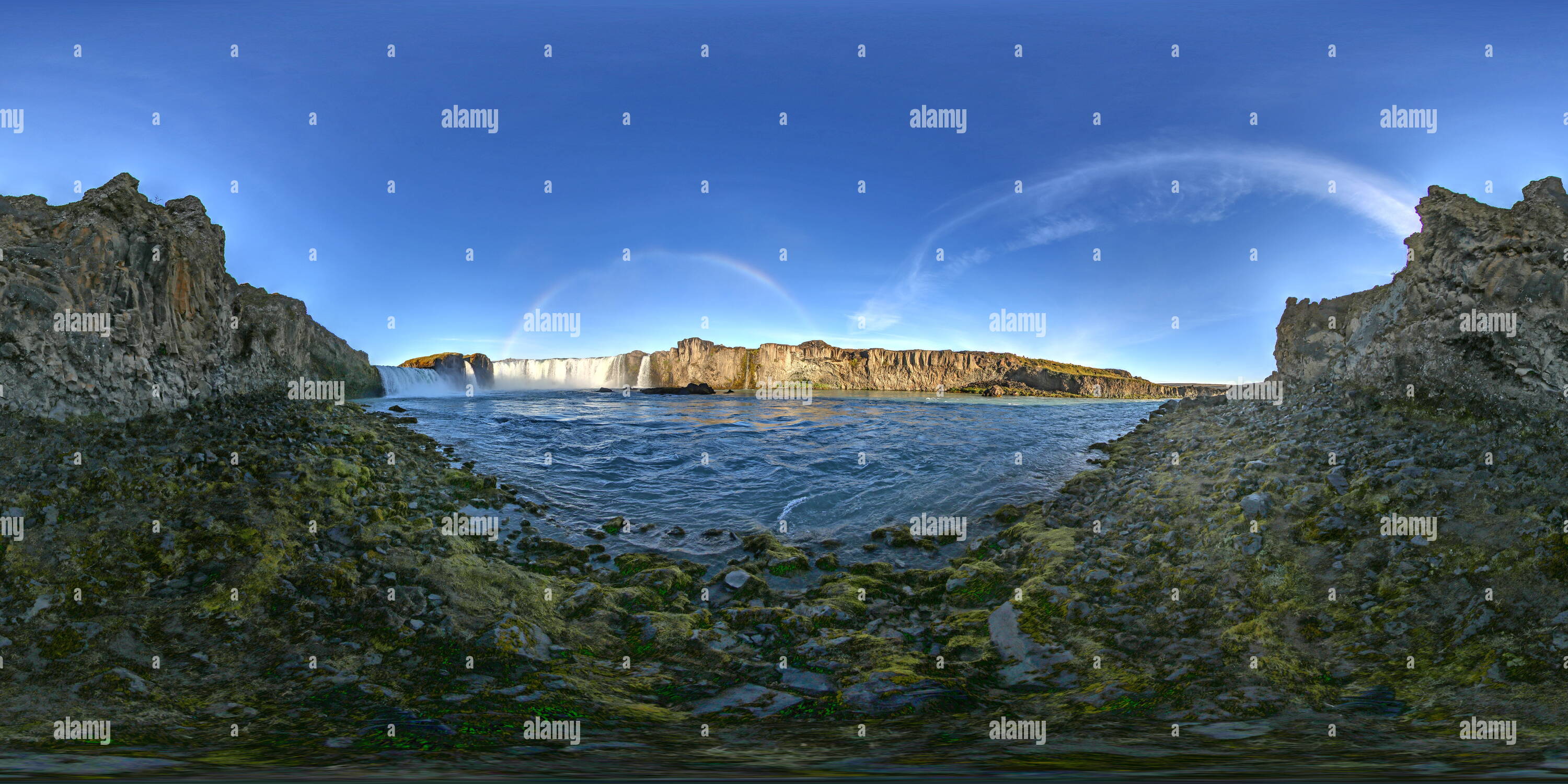 360° view of Godafoss - Northern Iceland - Alamy