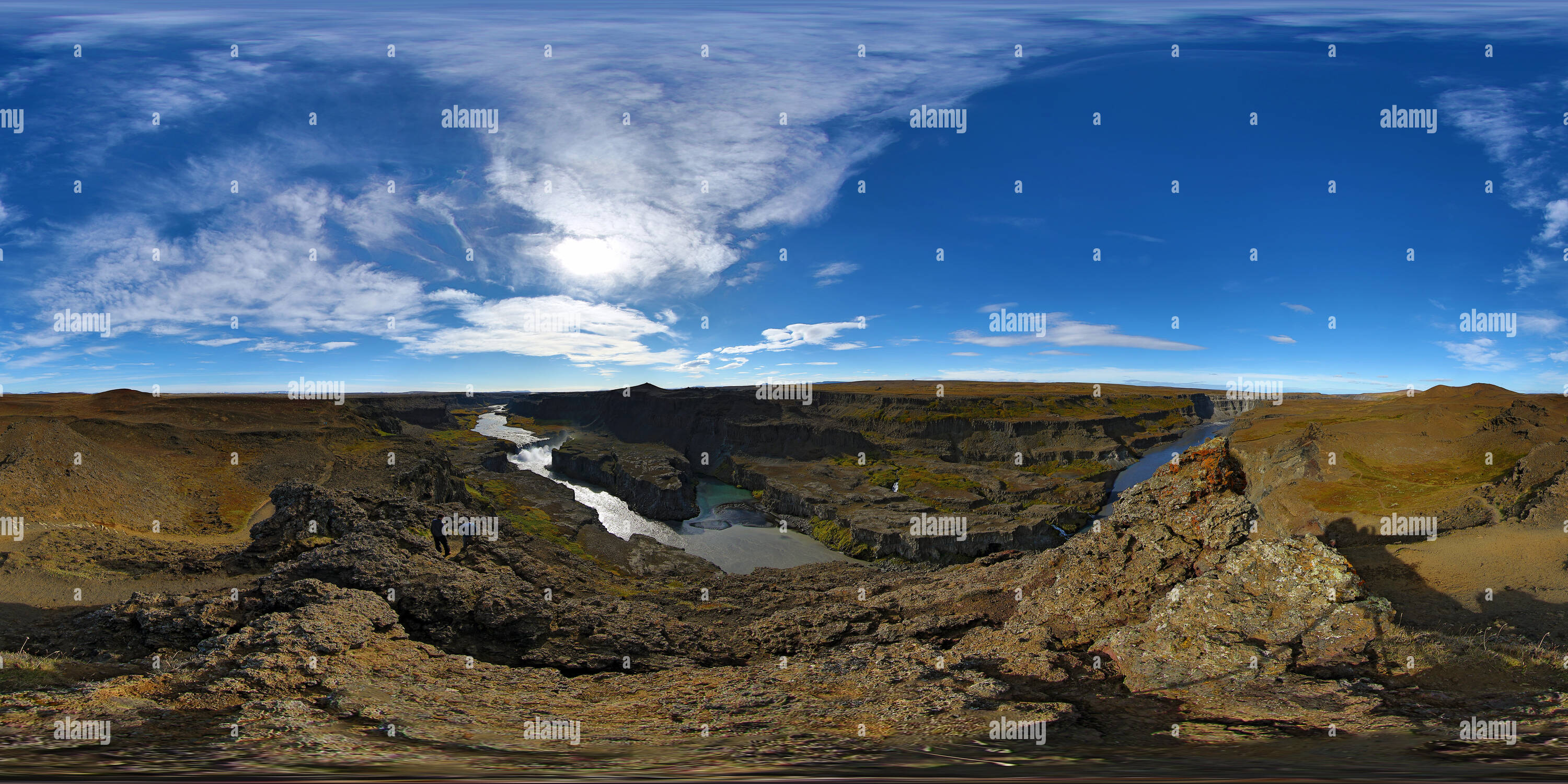 360° view of Hafragilsfoss - Northern Iceland - Alamy