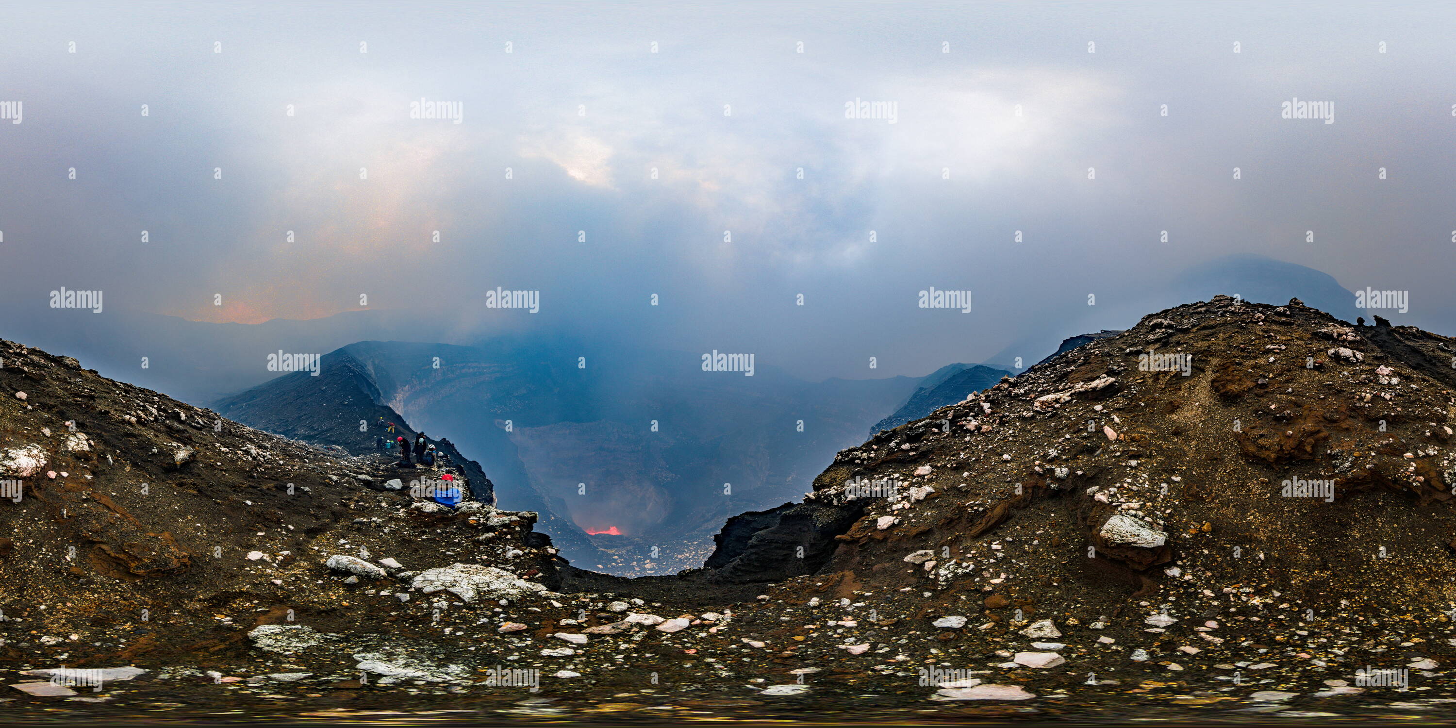 360° view of Benbow Volcano 3 - Alamy