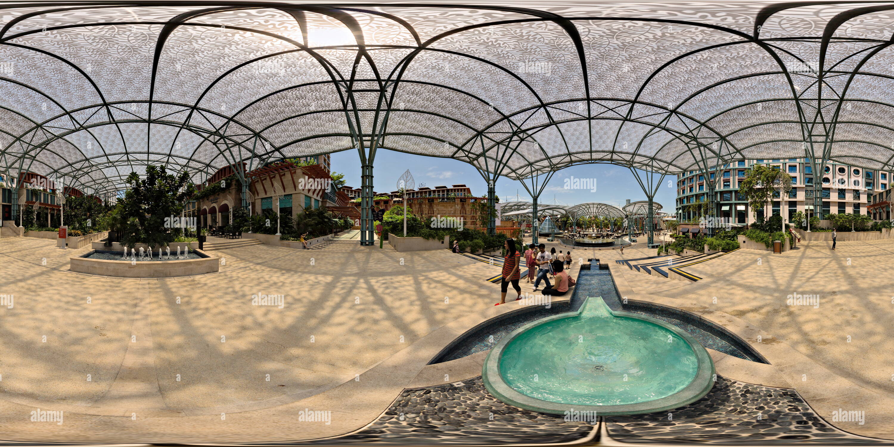 360° view of Festive Walk, Sentosa, Singapore - Alamy