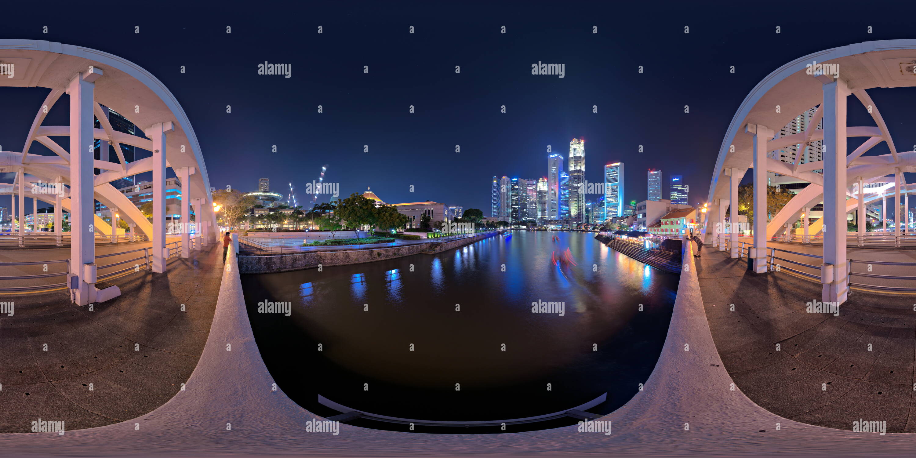 360° view of Elgin Bridge, Singapore - Alamy