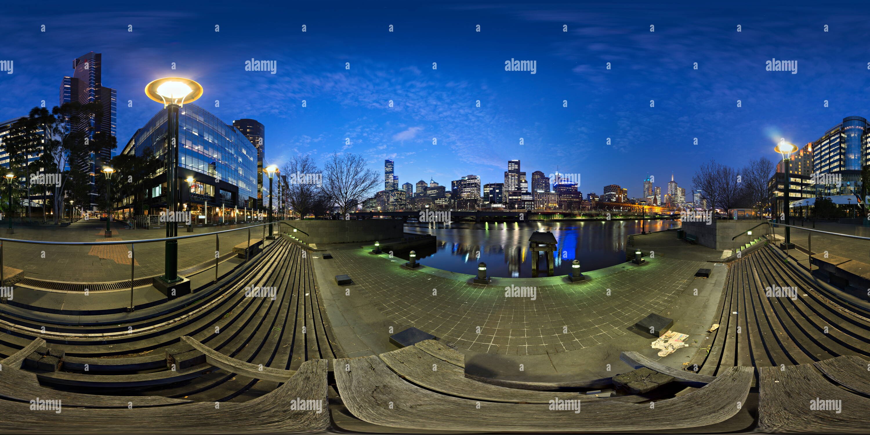 360° view of Southbank Jetty, Melbourne, Australia - Alamy