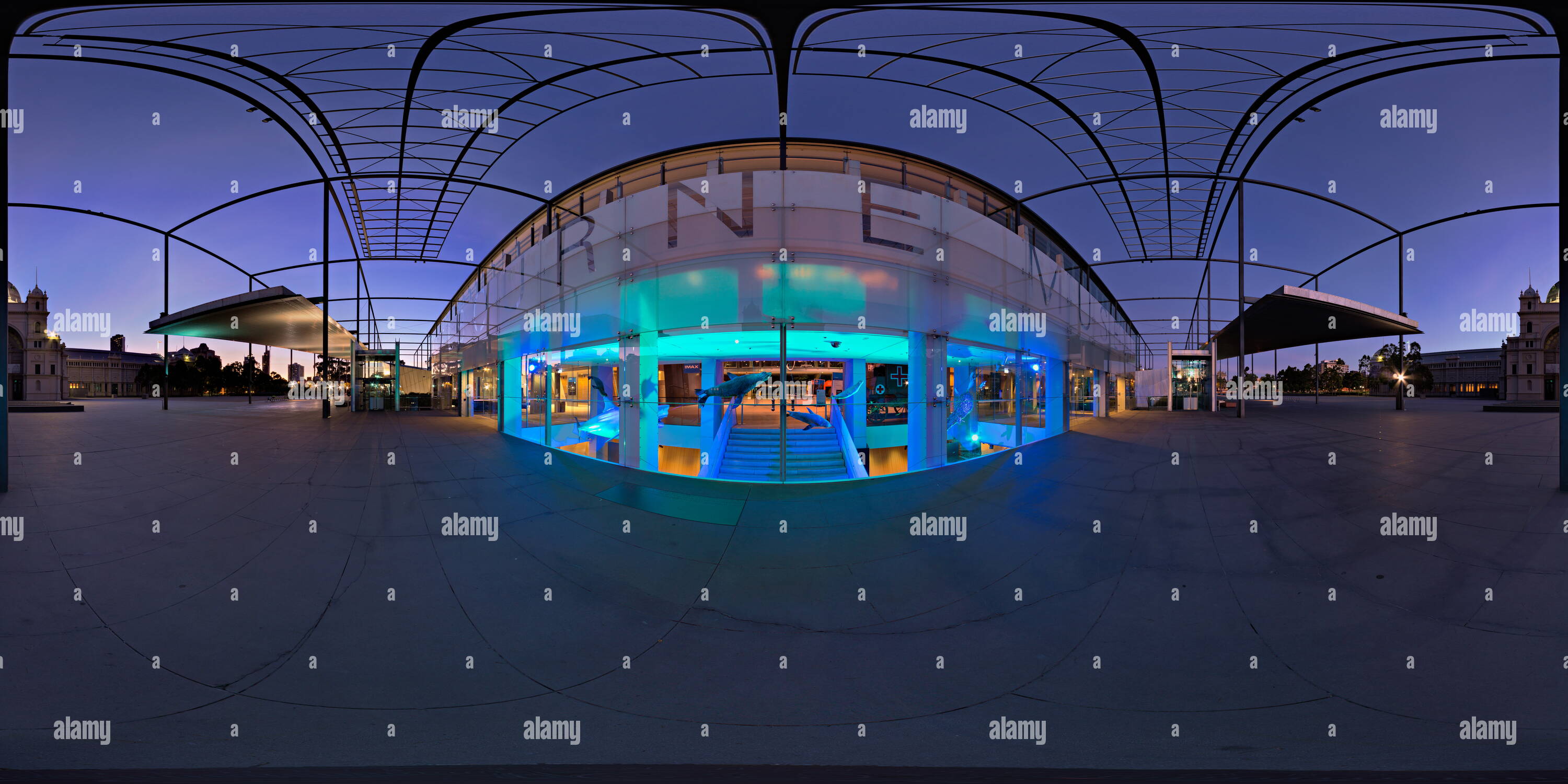 360° view of Melbourne Museum Entrance, Melbourne, Australia - Alamy