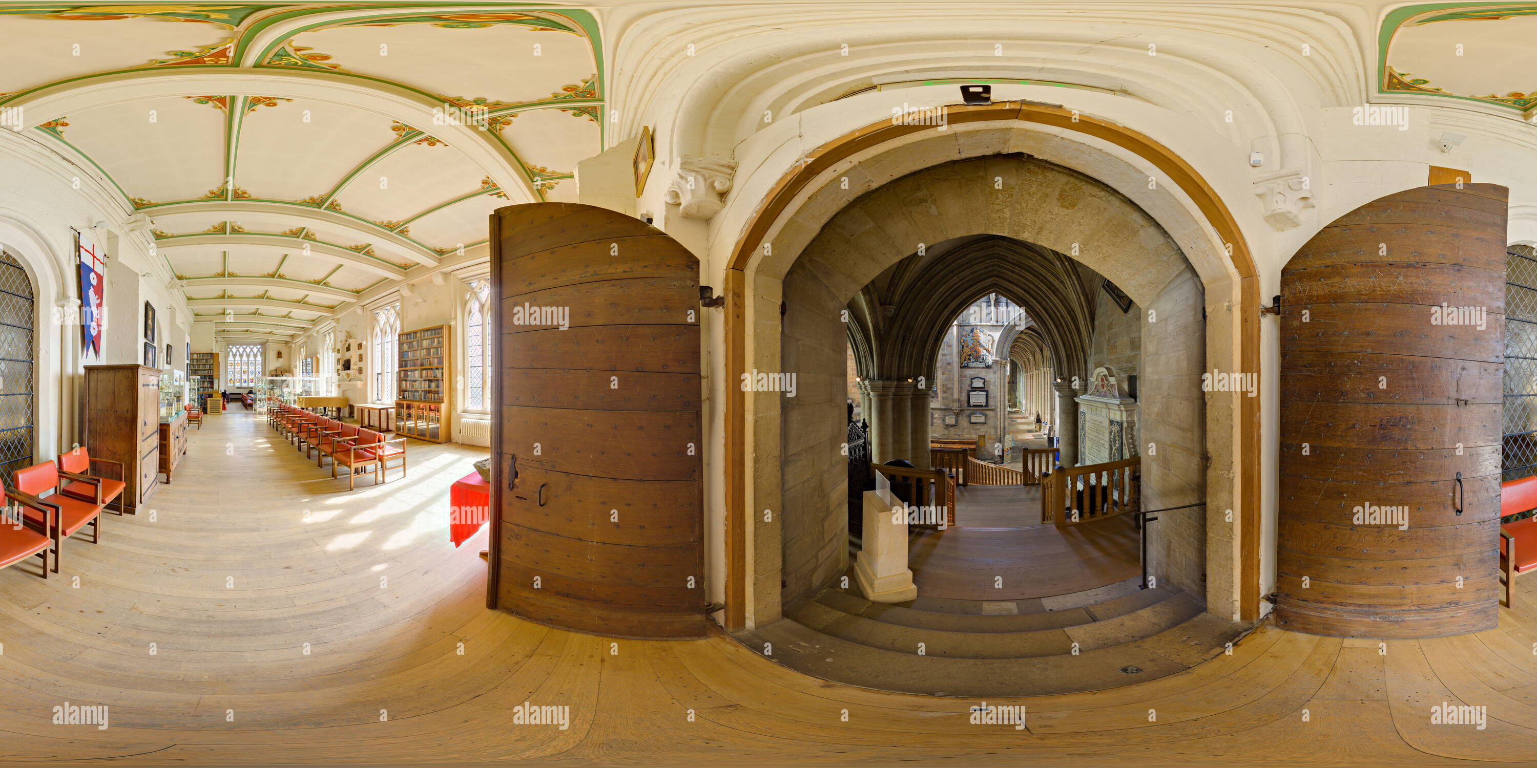 360° view of Library, Ripon Cathedral, England - Alamy