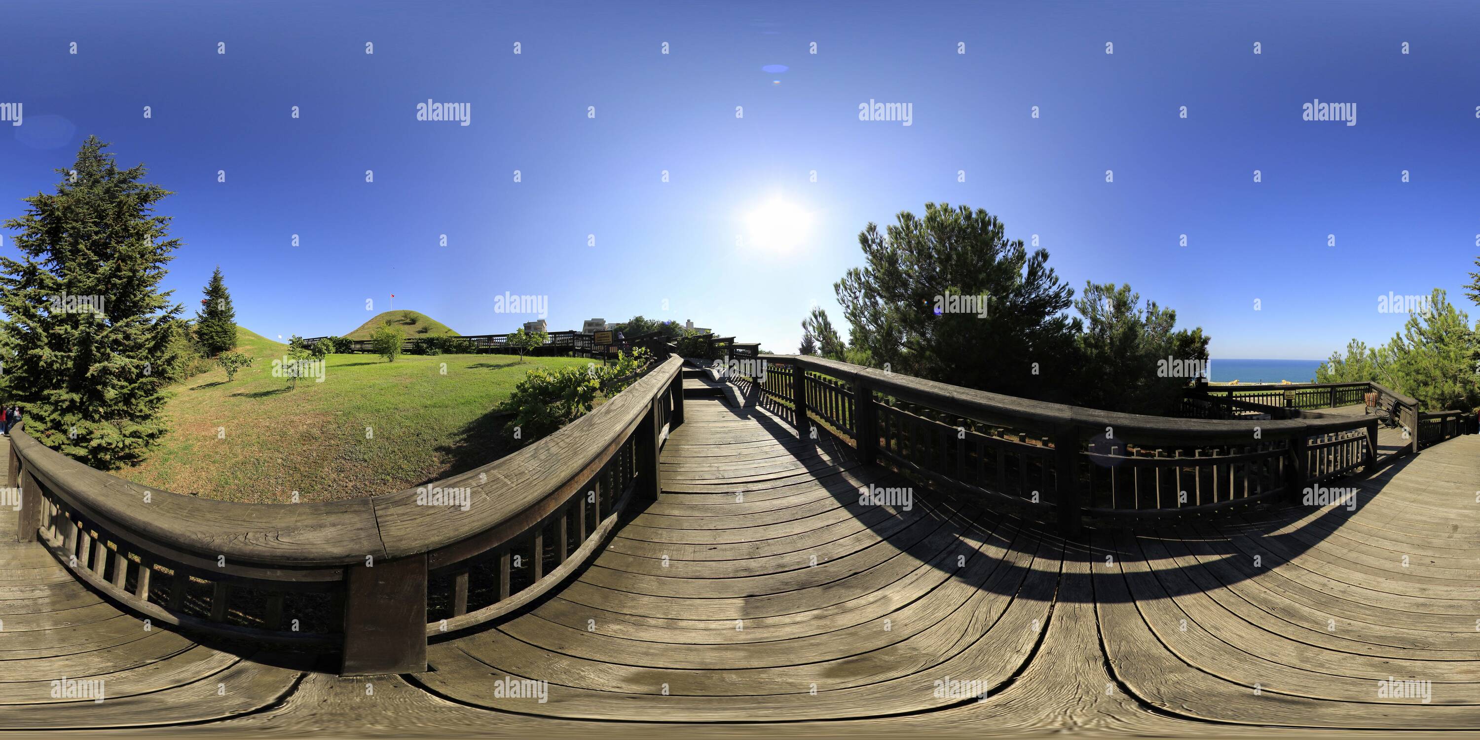 360° view of Amisos Tepesi-The tumulus - Alamy