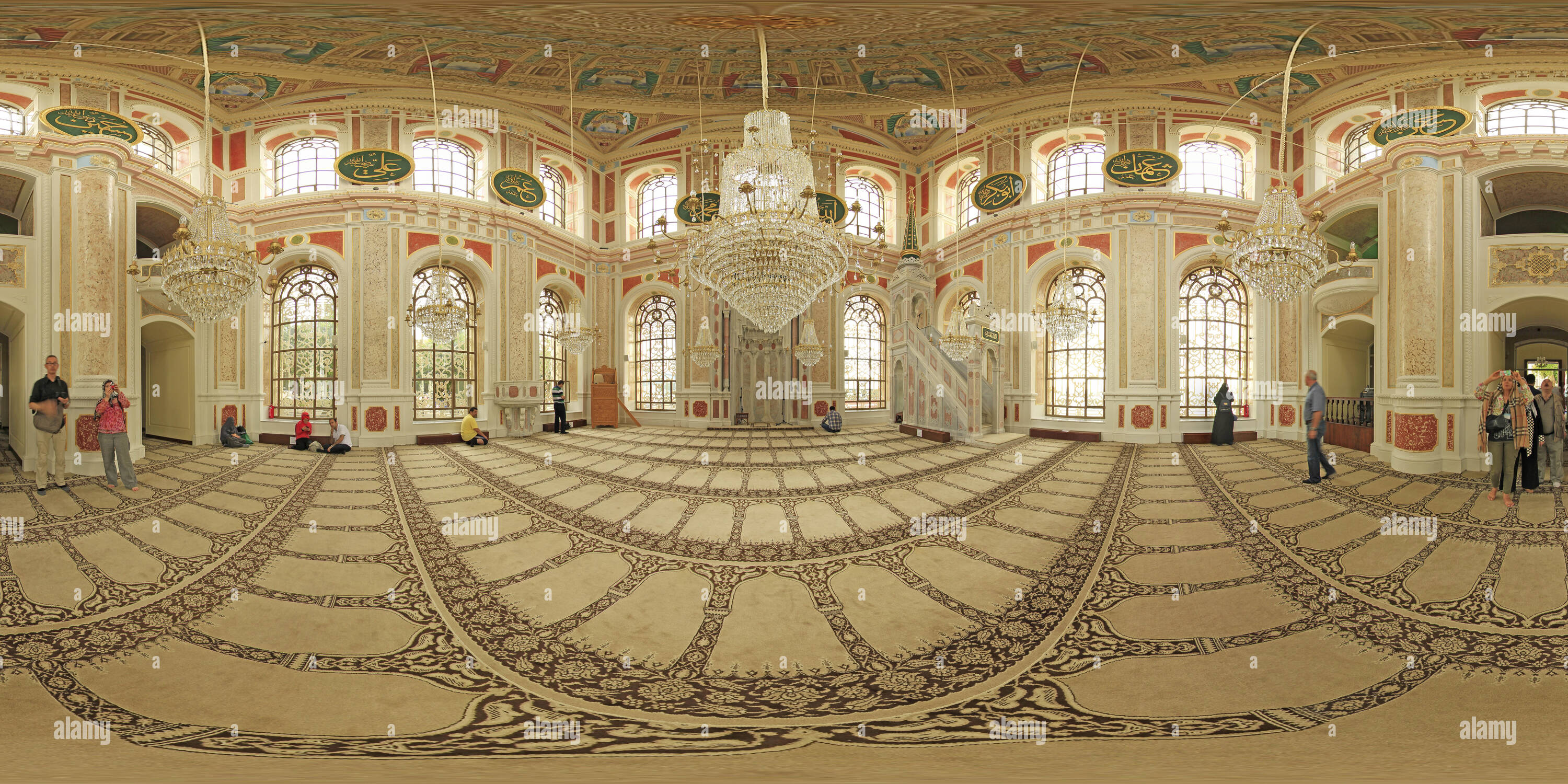 360° view of Grand Imperial Mosque (Buyuk Mecidiye Camii - Alamy