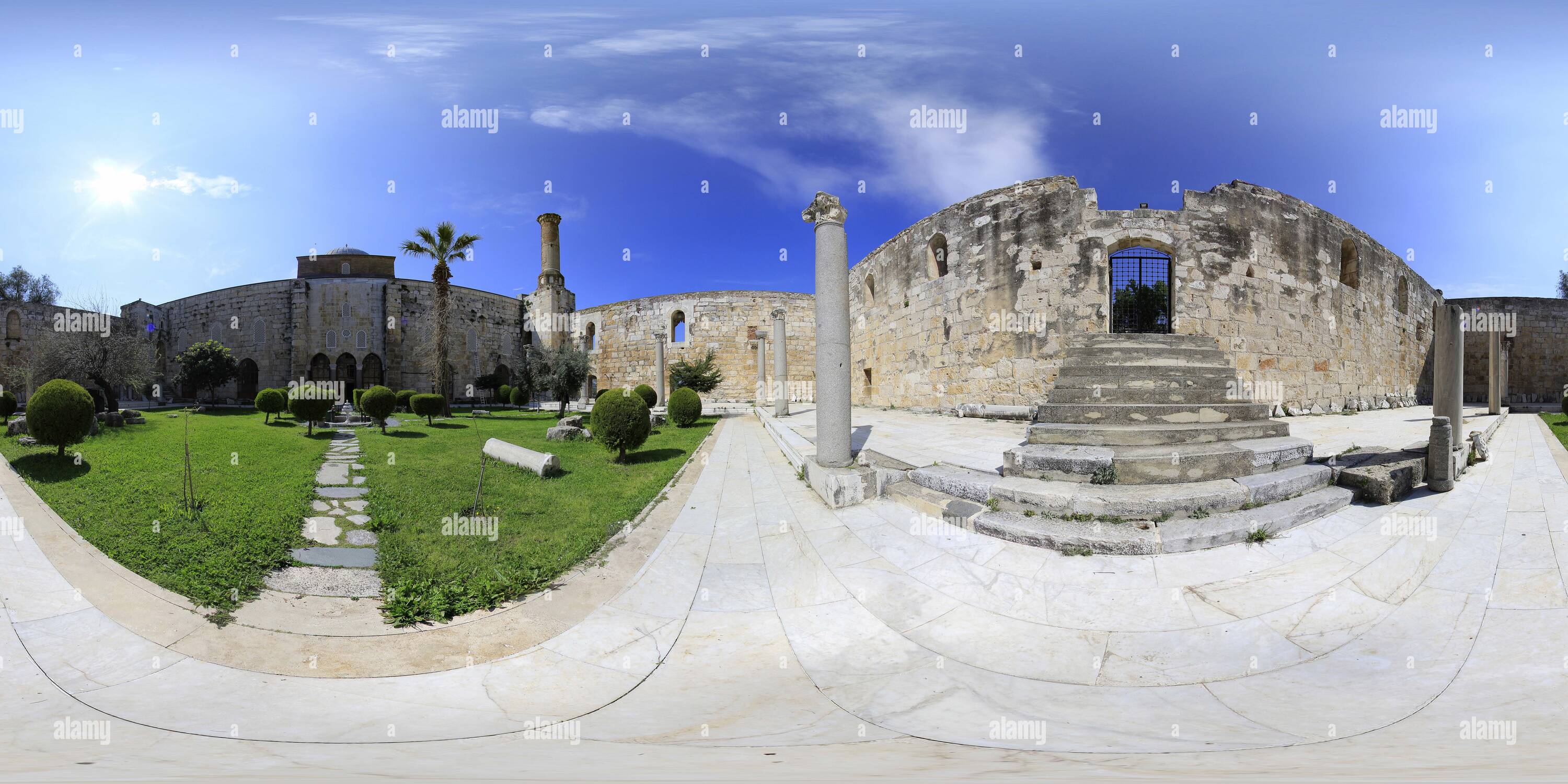360° view of isa bey mosque-2 - Alamy
