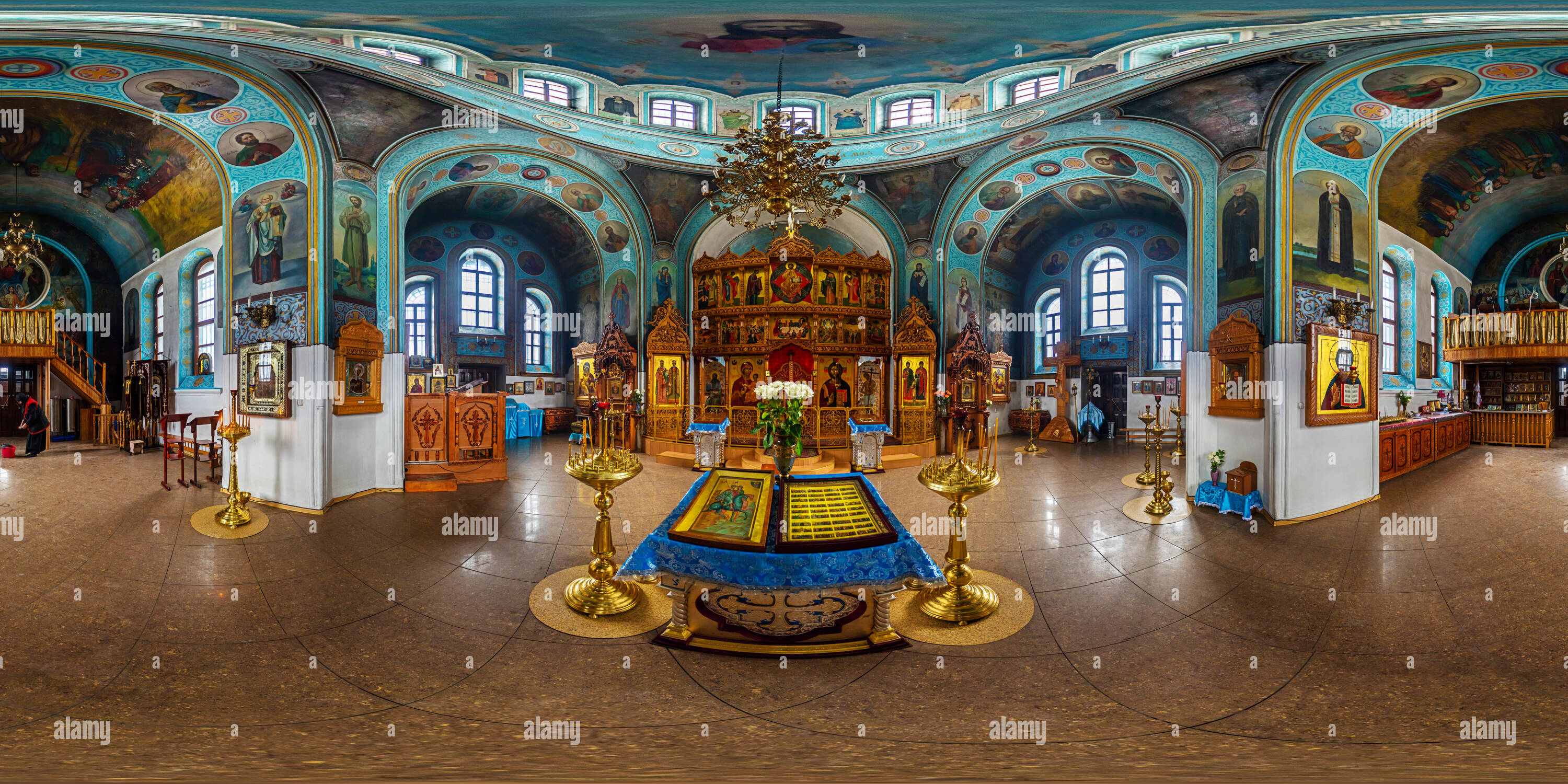 360° view of Interior of Saint Boris and Gleb women monastery - Vodyane ...