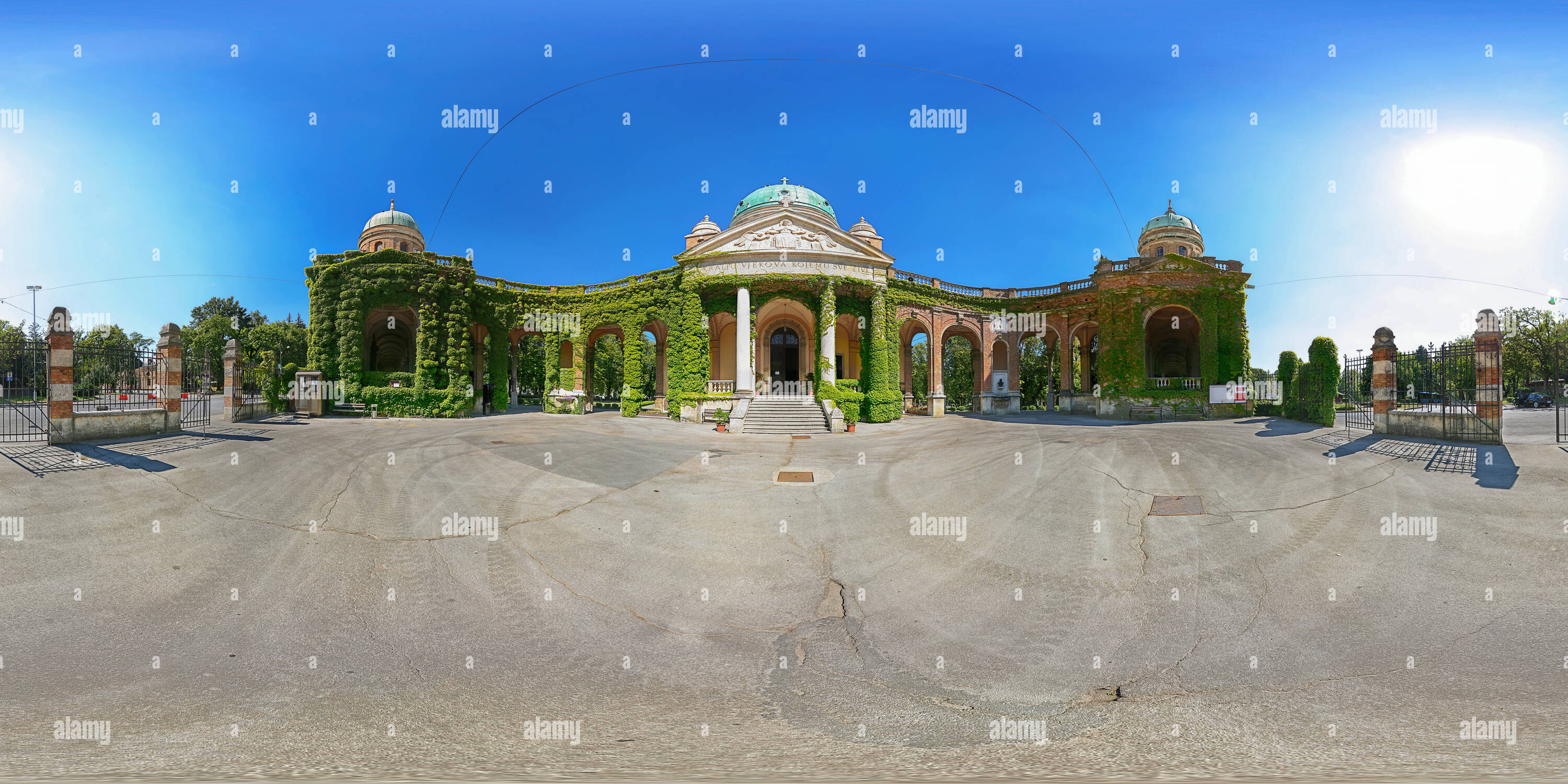360° view of Main entrance at Mirogoj Cemetery - Zagreb - Alamy