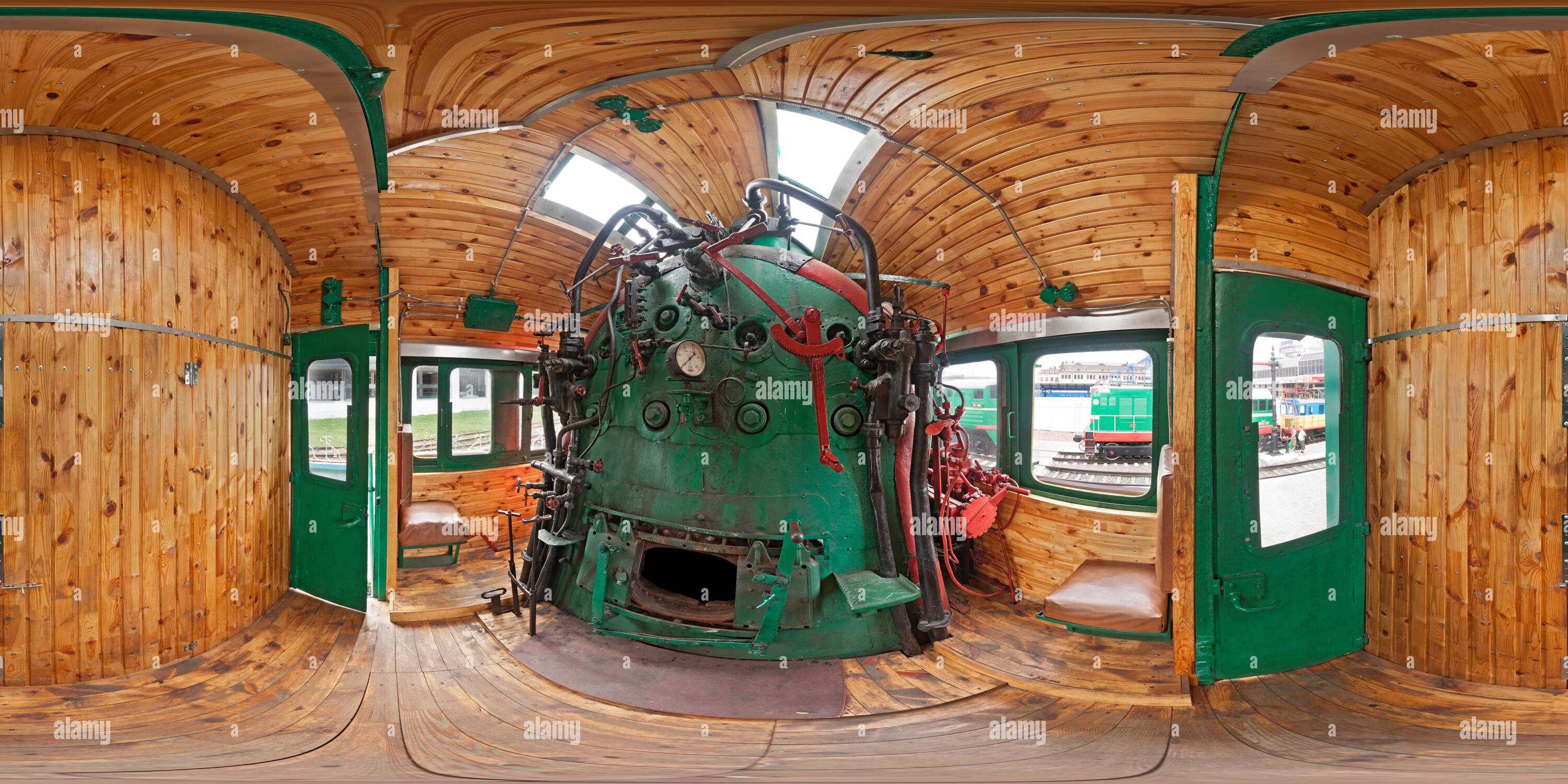 360° view of Steam Locomotive 2 - Alamy