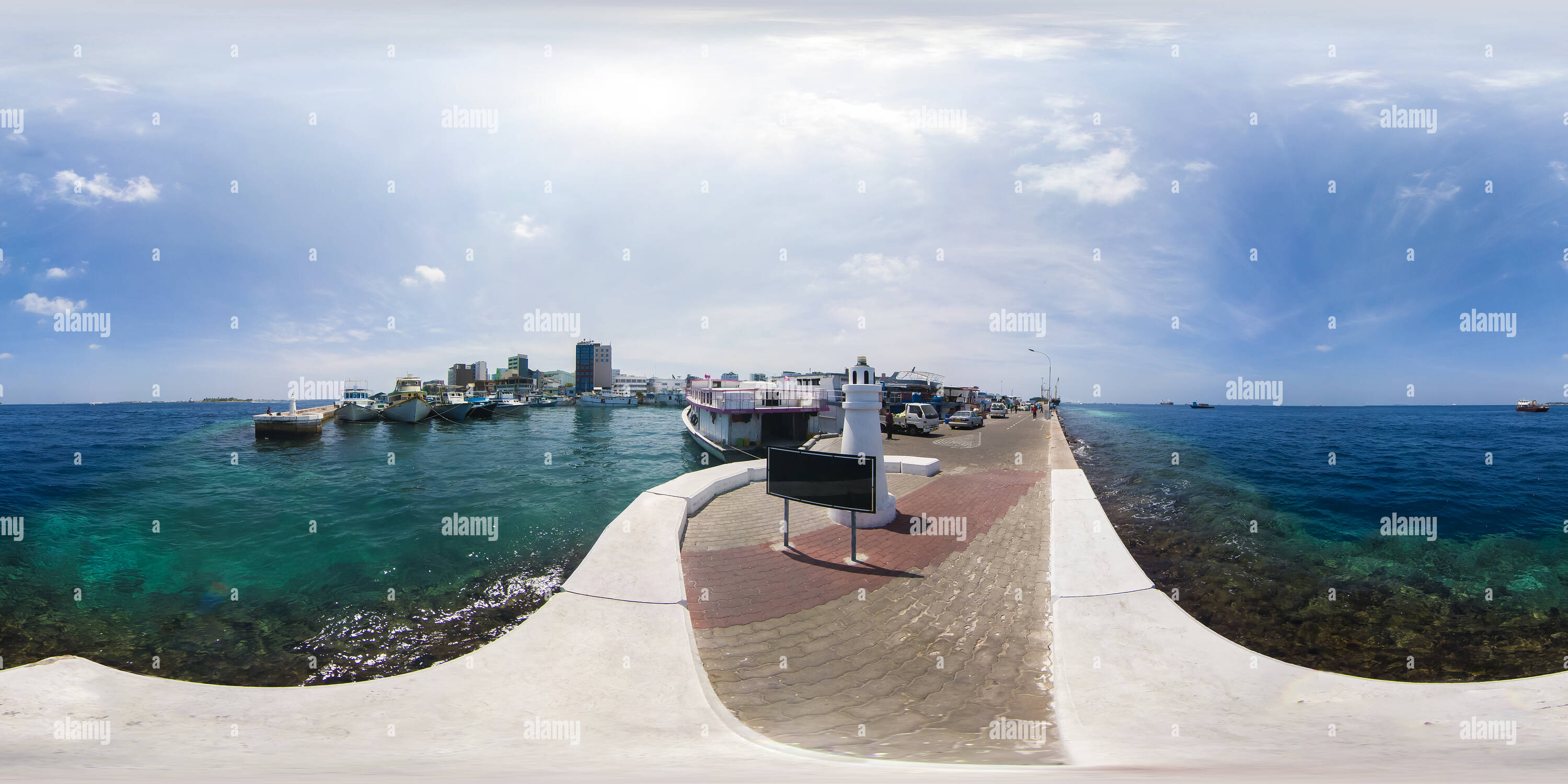 360° view of Male’ North Harbor Gates - Alamy