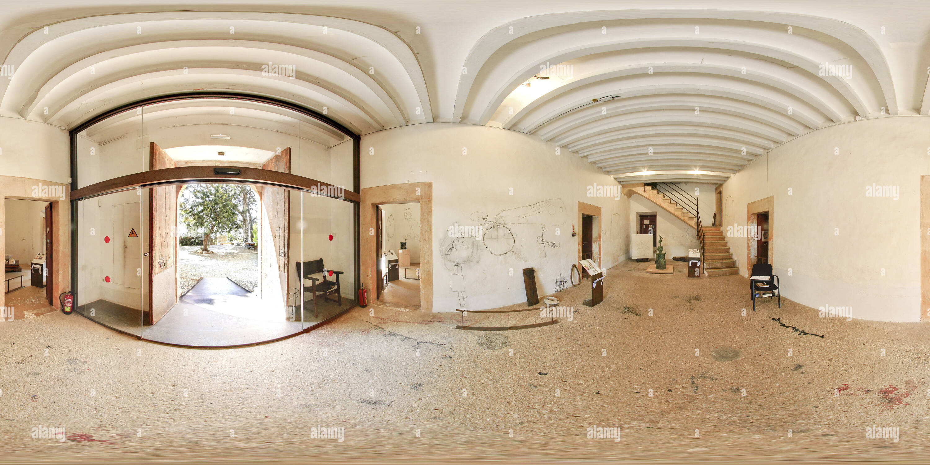 360° view of interior of the house of the painter Joan Miro - Alamy