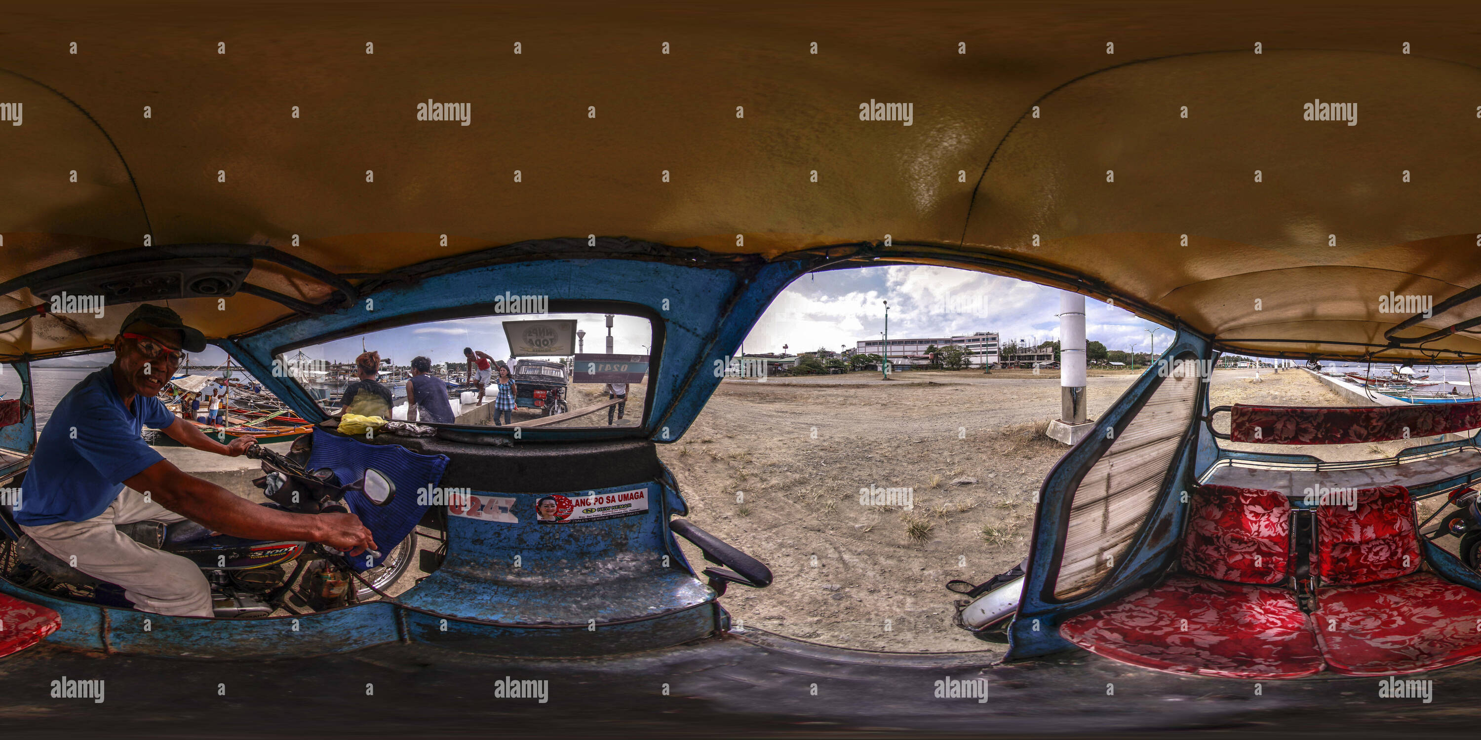 360° view of Tricycle Taxi Transport In Puerto Princesa - Alamy