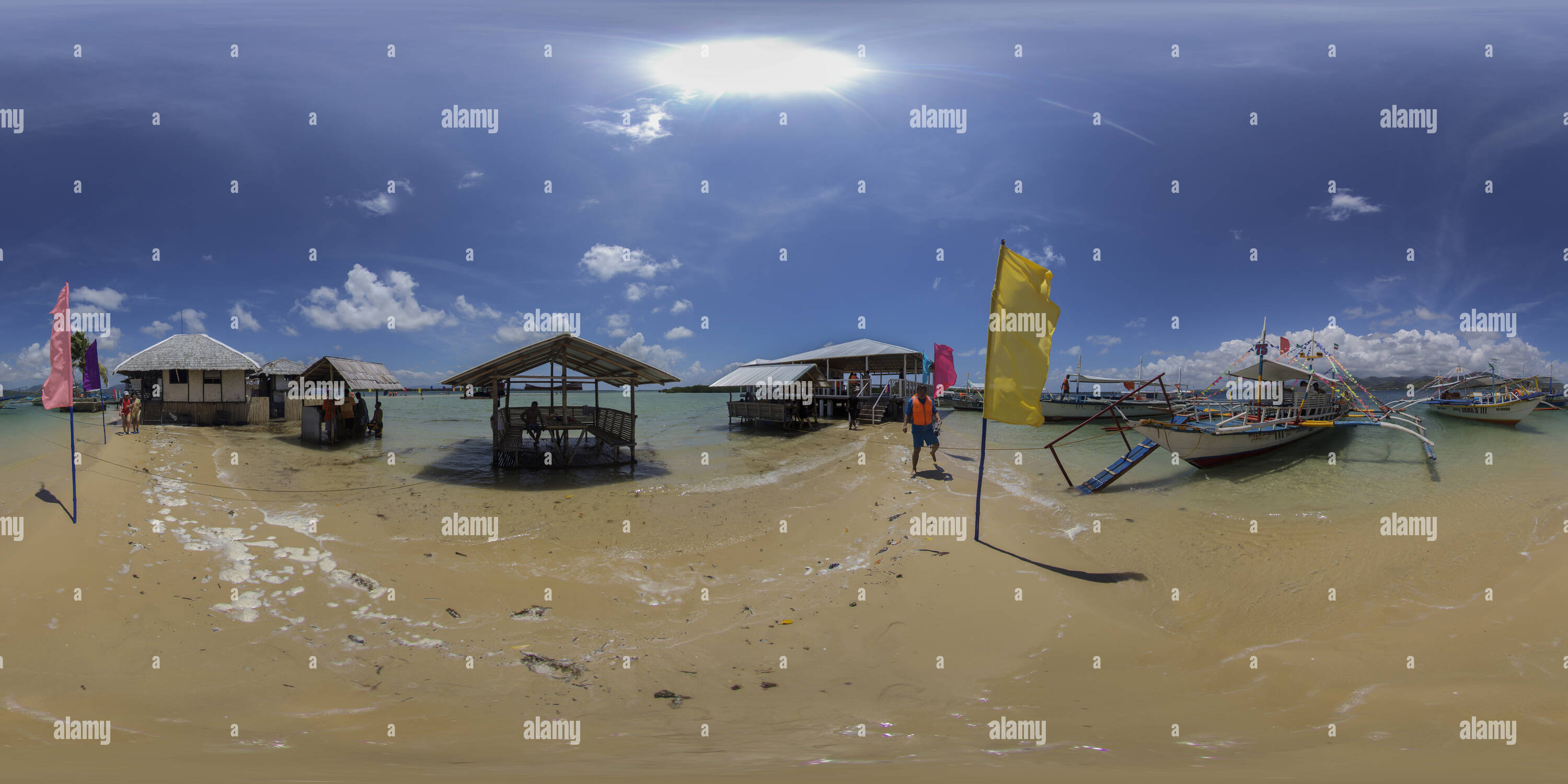 360° view of Luli Island Honda Bay Palawan - Alamy