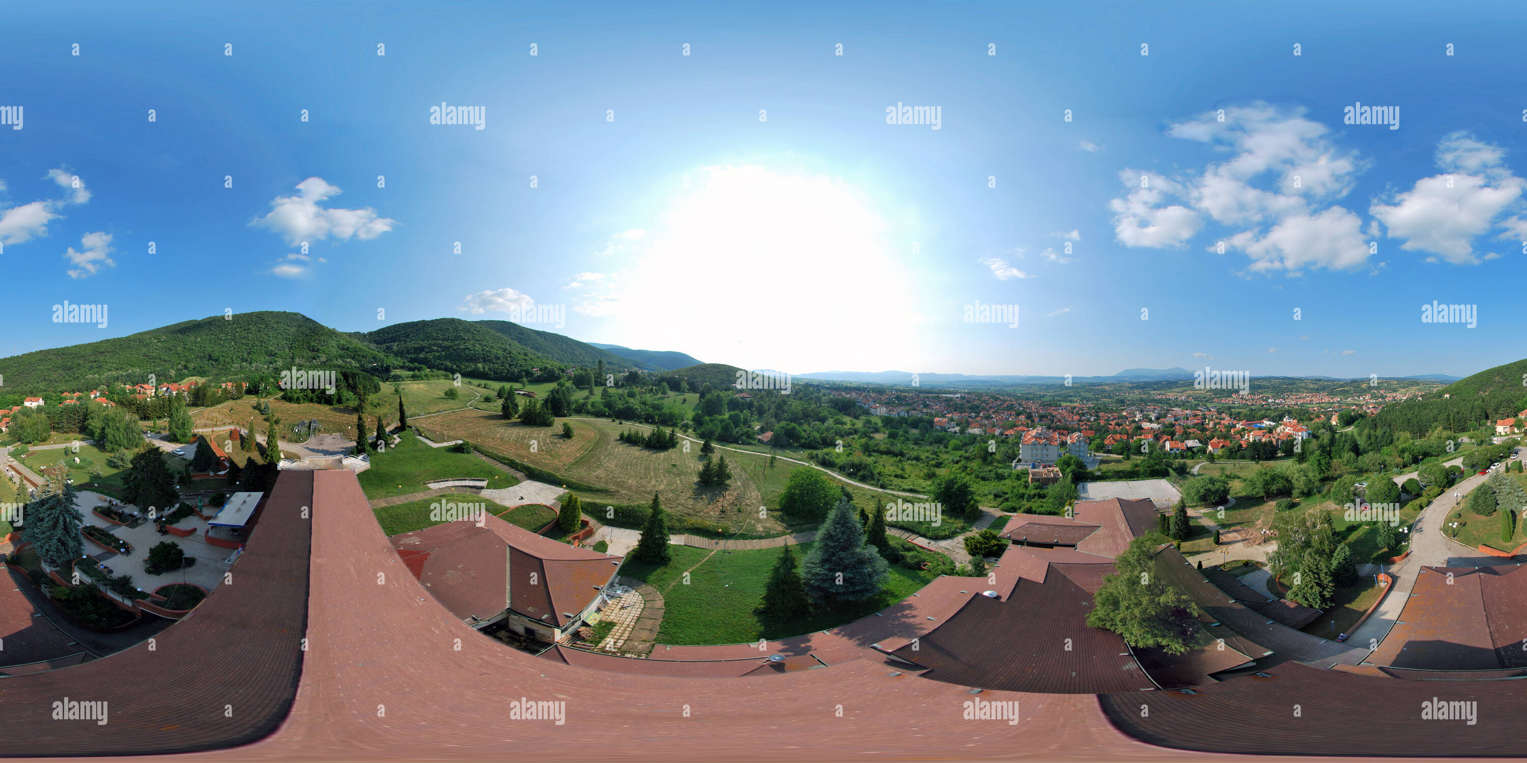 360° view of Sokobanja pano view - Alamy