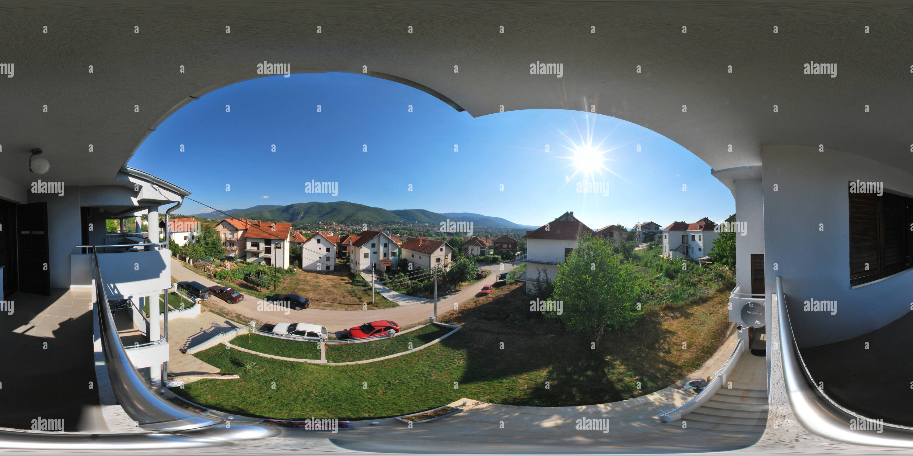360° view of Pogled sa terase Vila Dinke u Sokobanji - Alamy