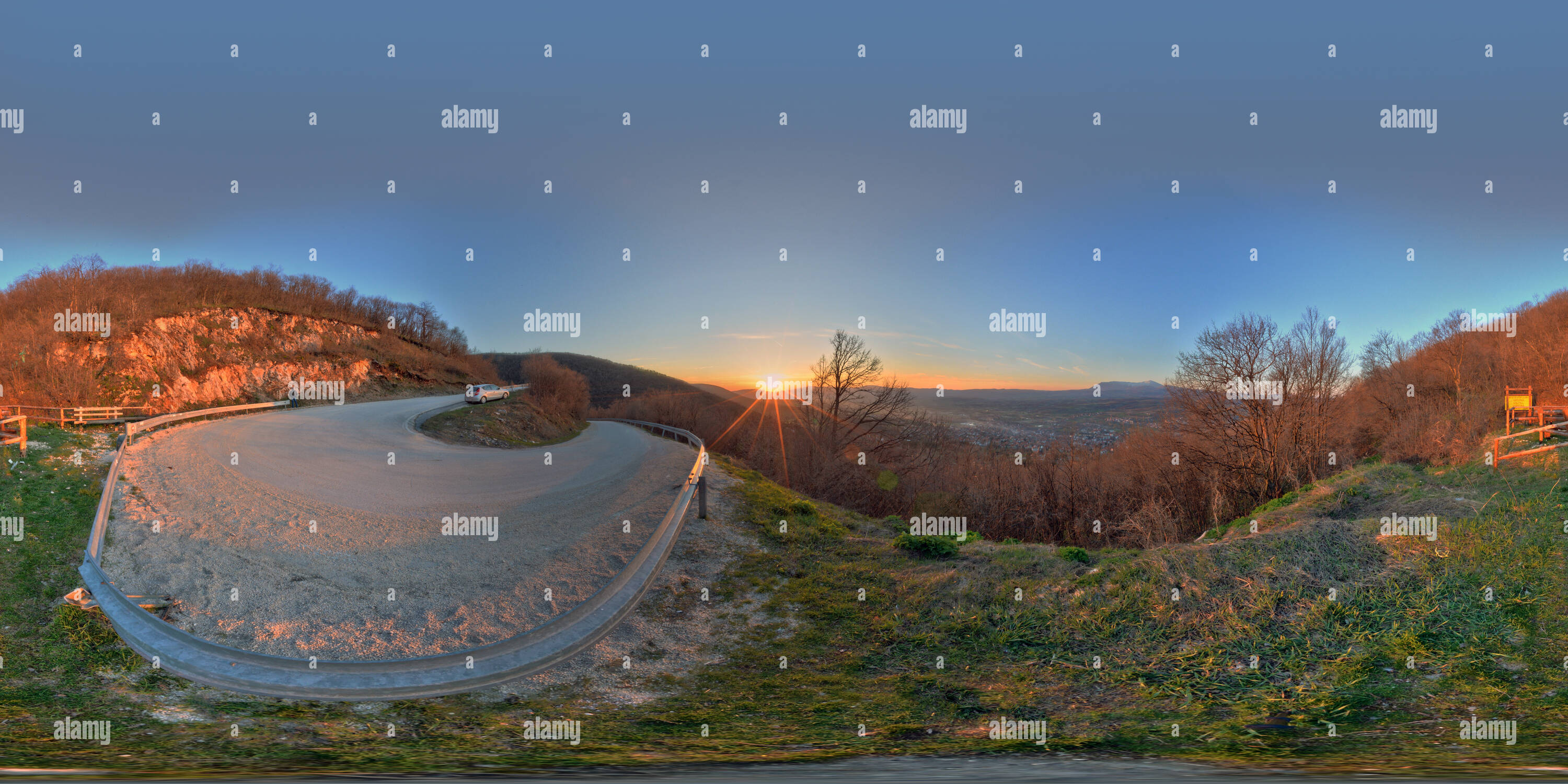 360° view of Twilight over Sokobanja spa - Alamy