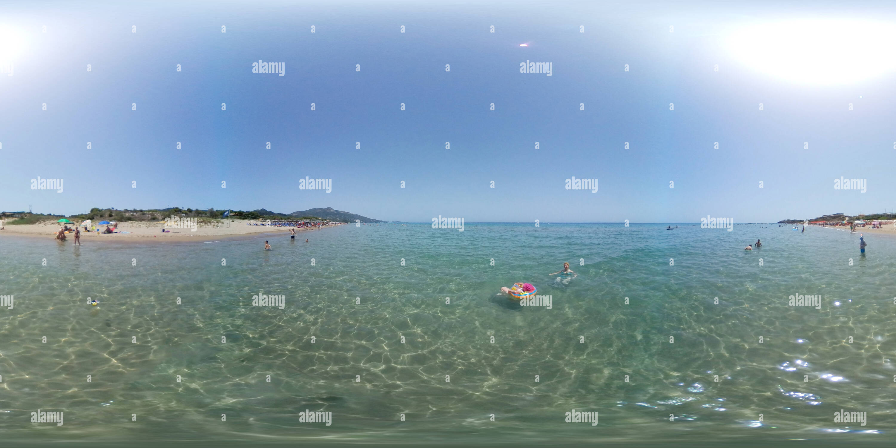 360° view of Banana beach - Zakynthos - Alamy