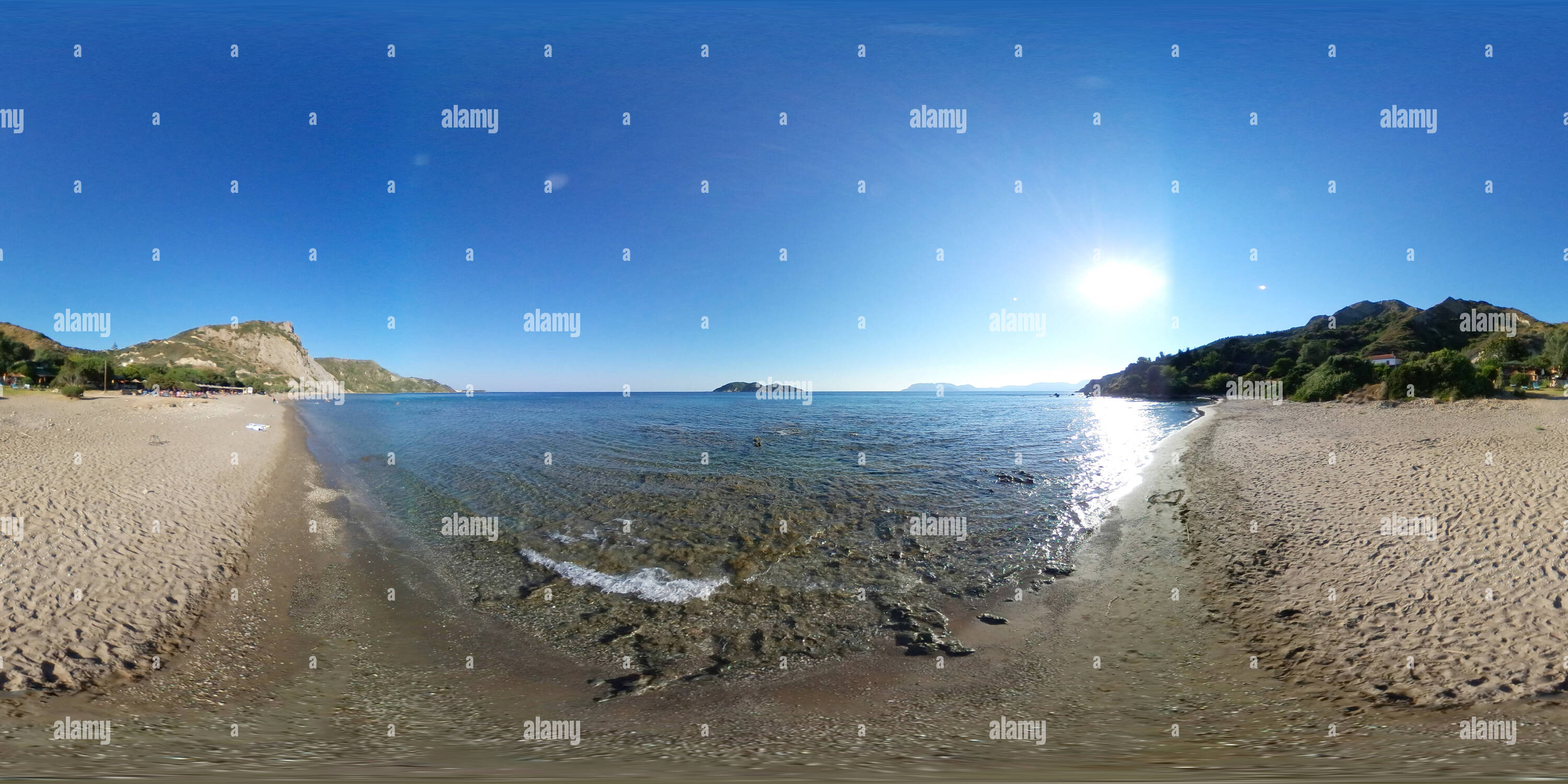 360° view of Daphne Beach Zakynthos - Alamy