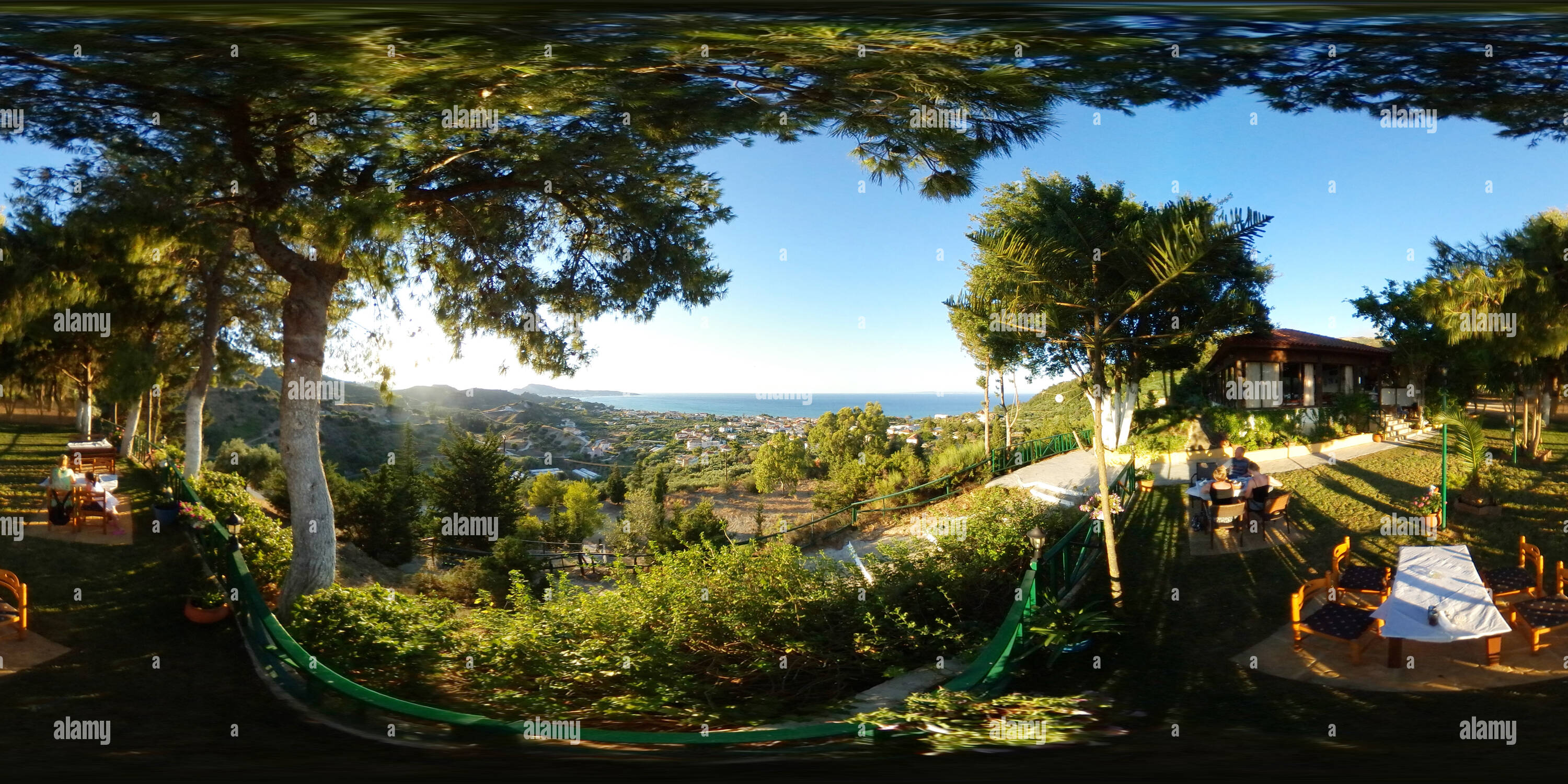 360° view of target bar, argassi, zakintos - Alamy