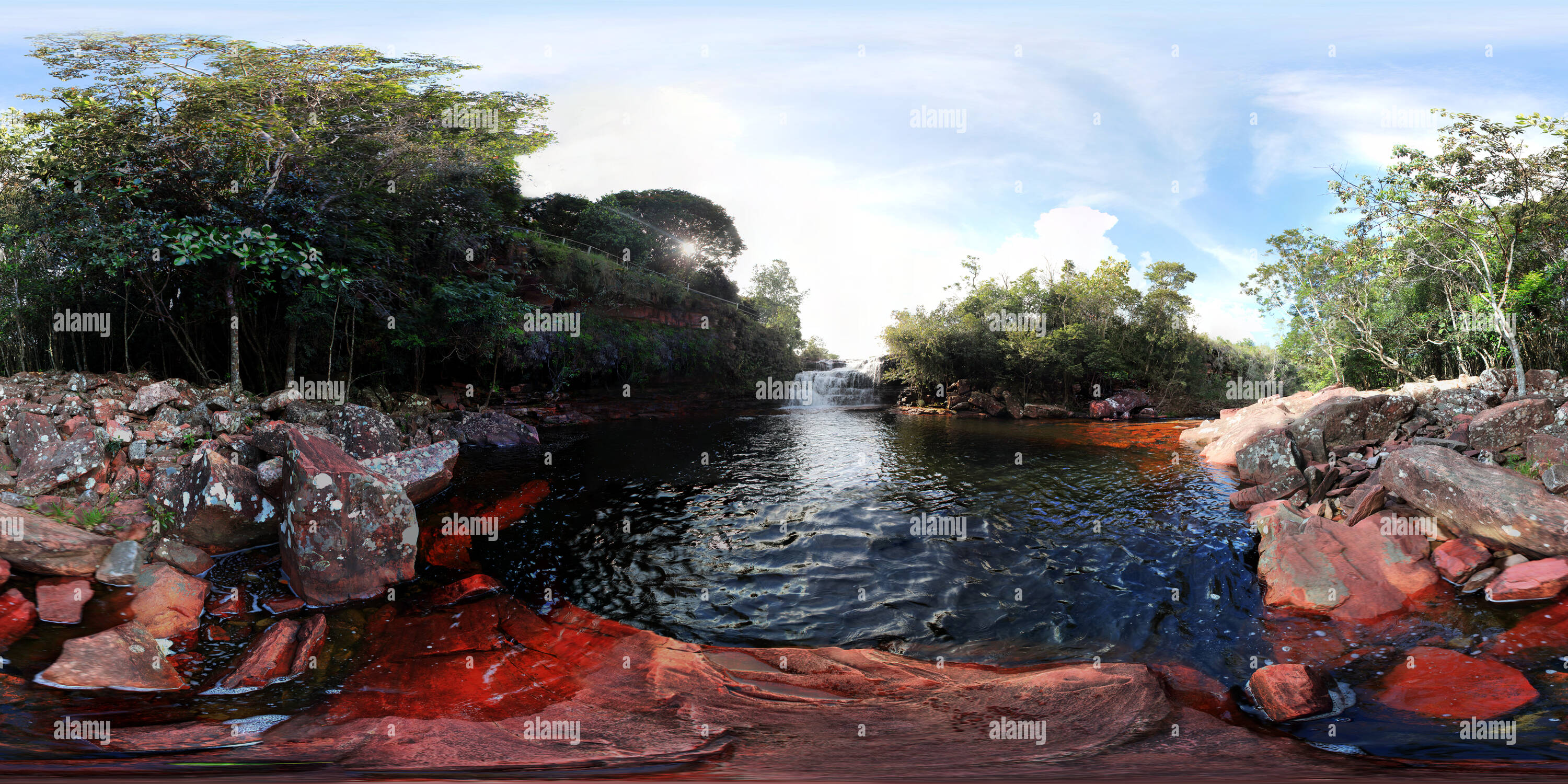 360° view of Kawi Meru (Kawi Fall), The Great Savannah, Canaima ...
