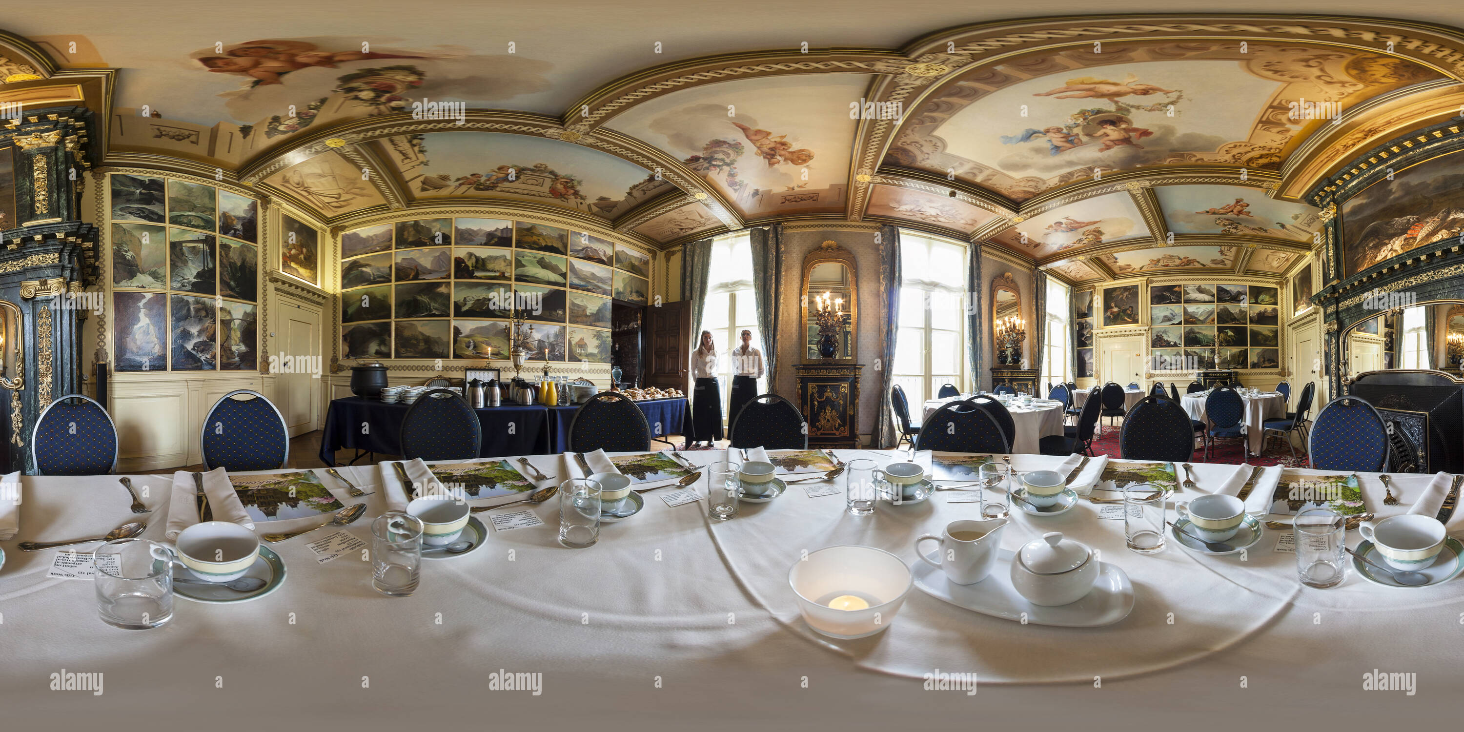 360° view of keukenhof castle. netherland - Alamy