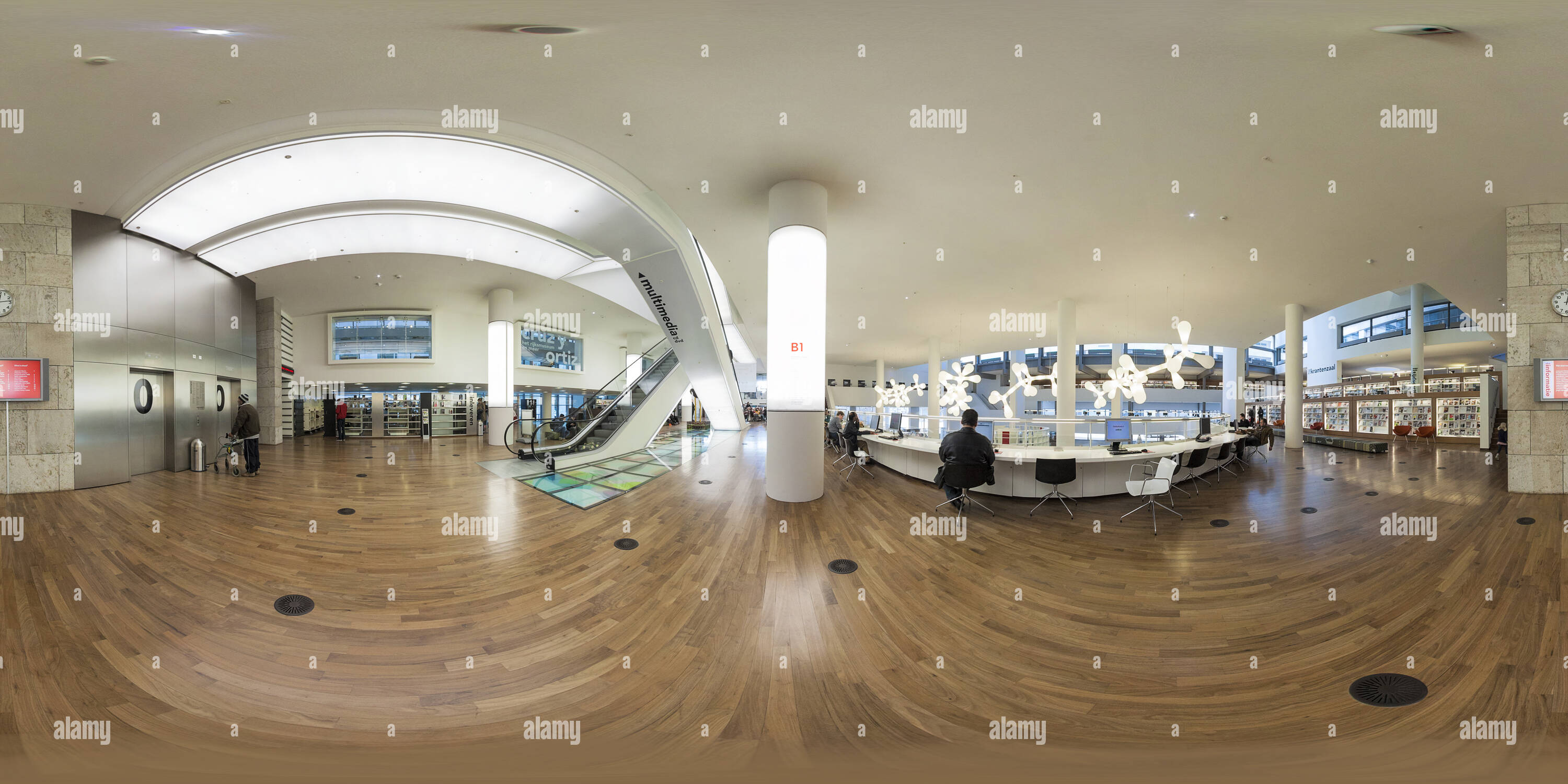 360° view of public library. amsterdam - Alamy