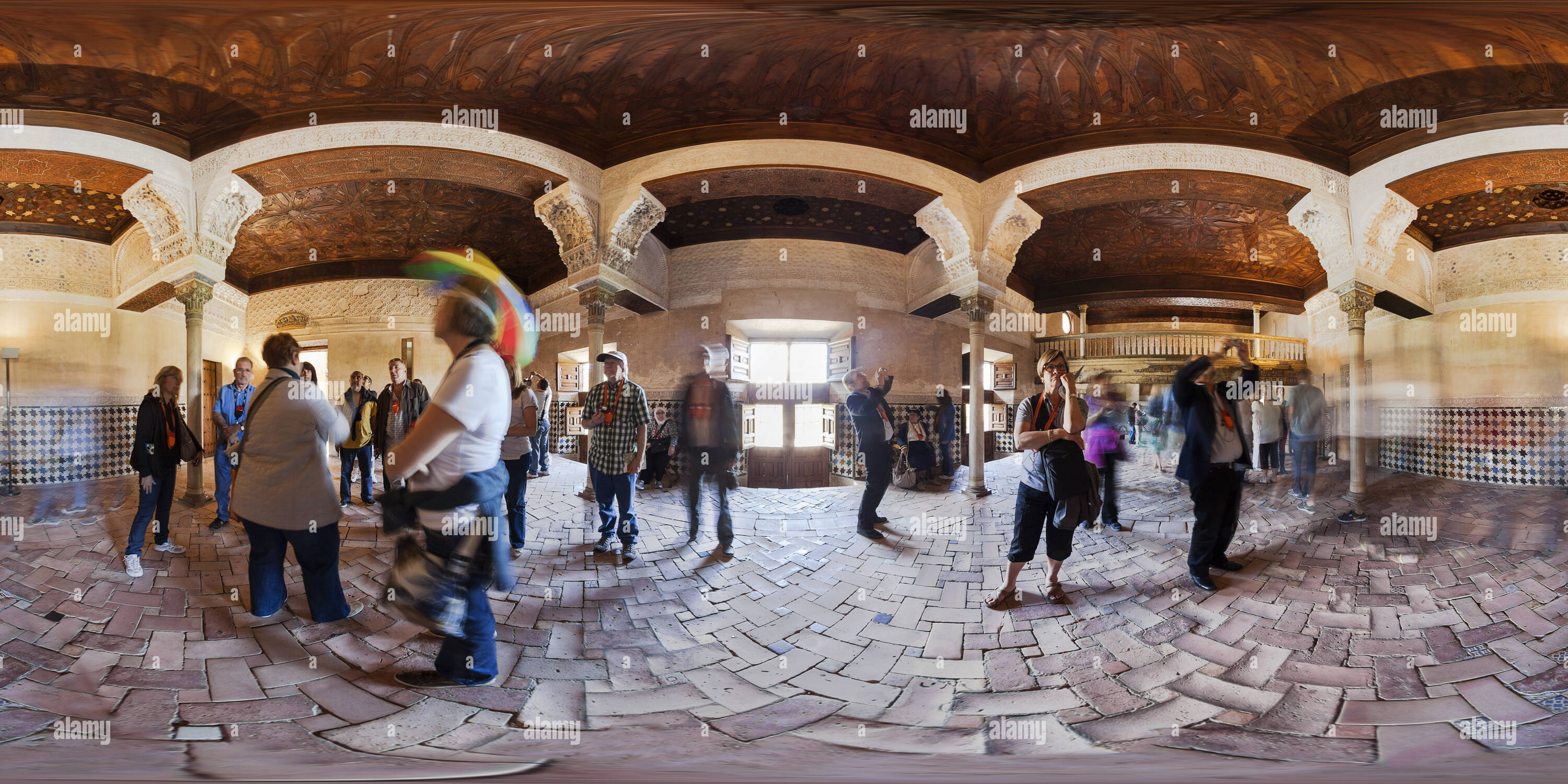 360° view of mexuar in alhambra of granada - Alamy