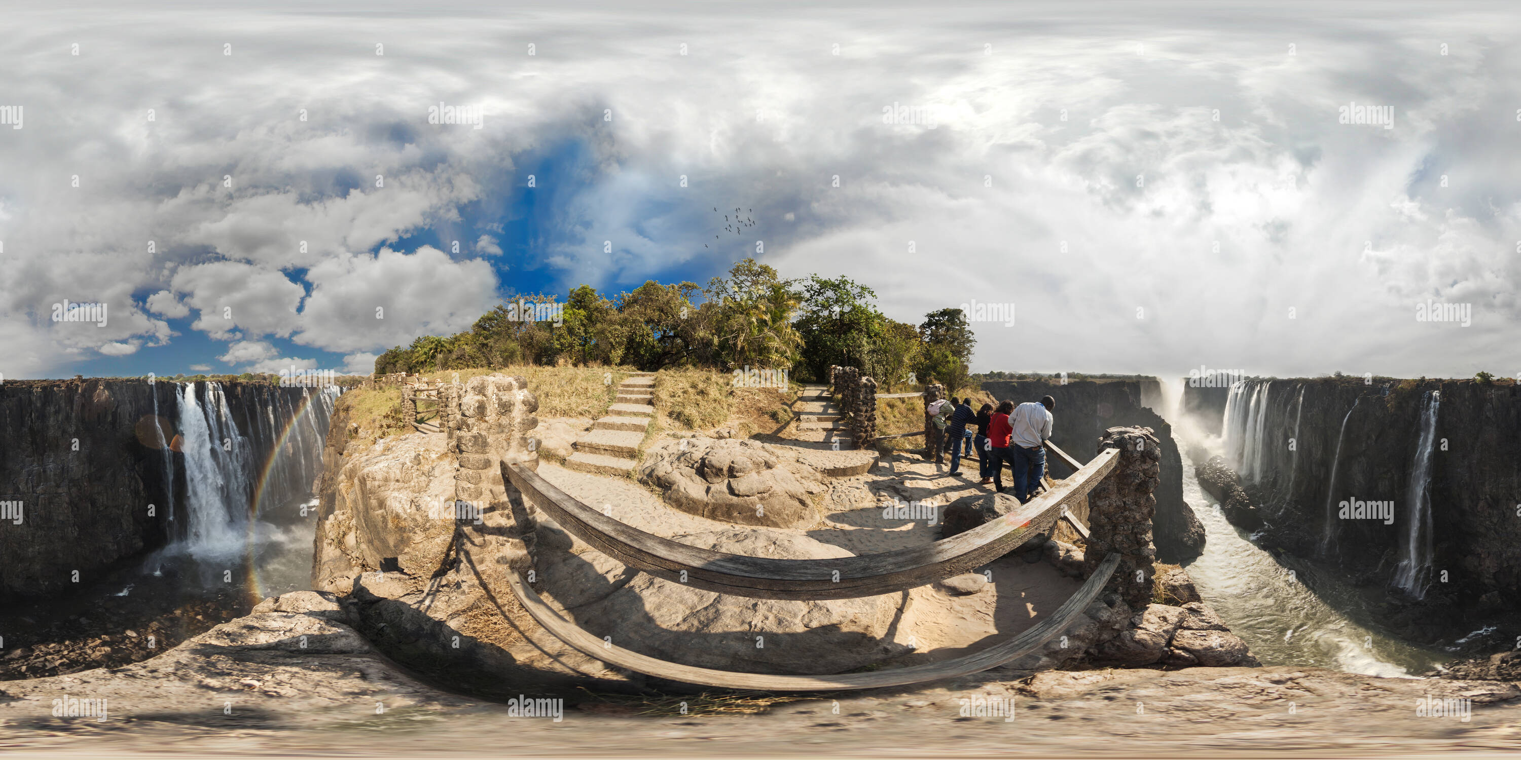 360° view of victoria falls in zambia side - Alamy