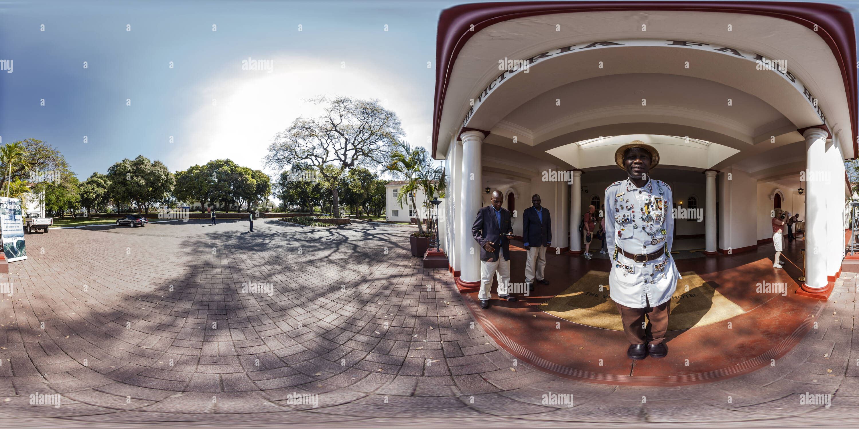360° view of hotel victoria falls in zimbabwe - Alamy
