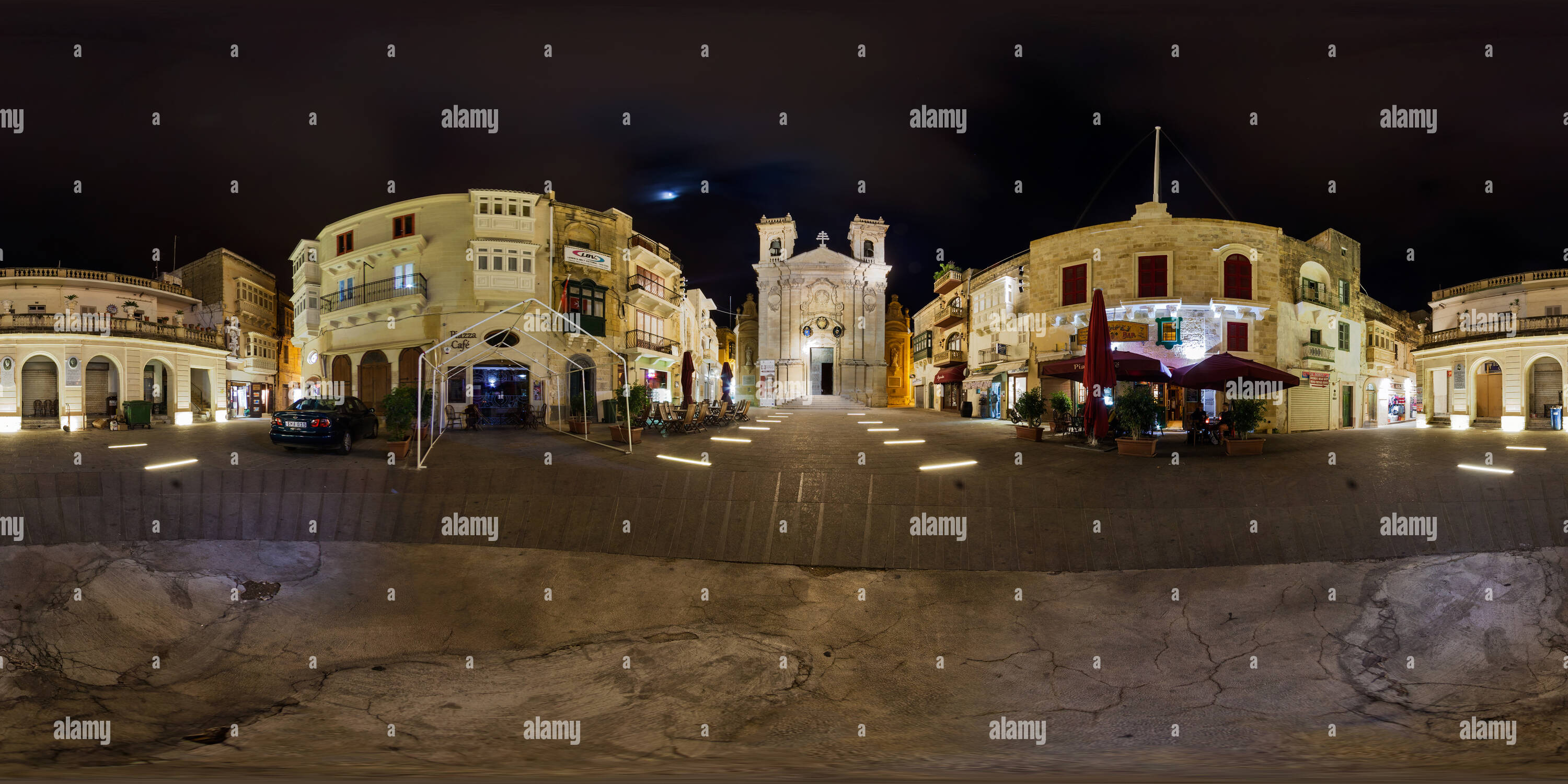360° view of st. gorg church in victoria. gozo island. malta - Alamy