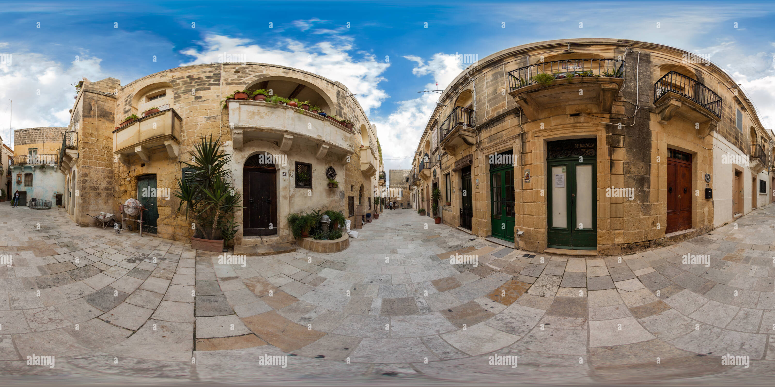 360° view of rabat old town in malta - Alamy