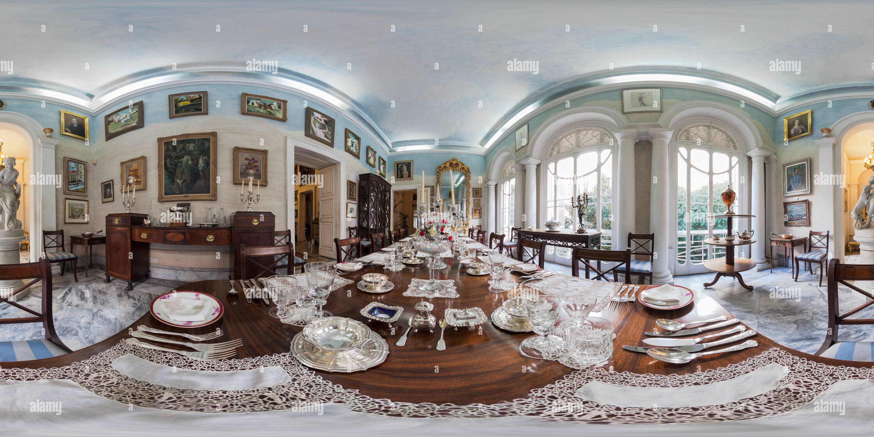 360° view of palace of rocca picola in la valleta. malta - Alamy