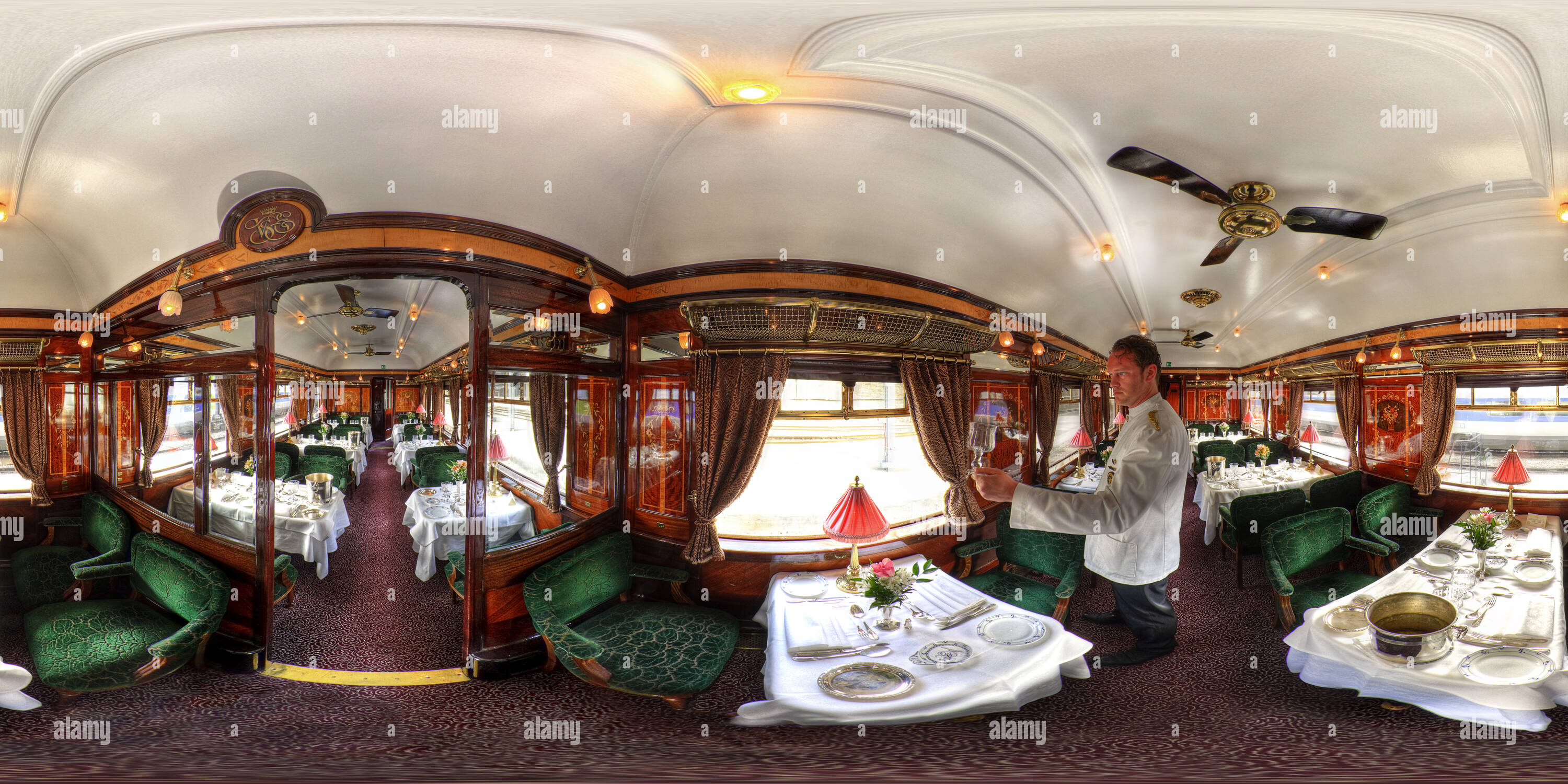 360° view of orient express luxury train - Alamy