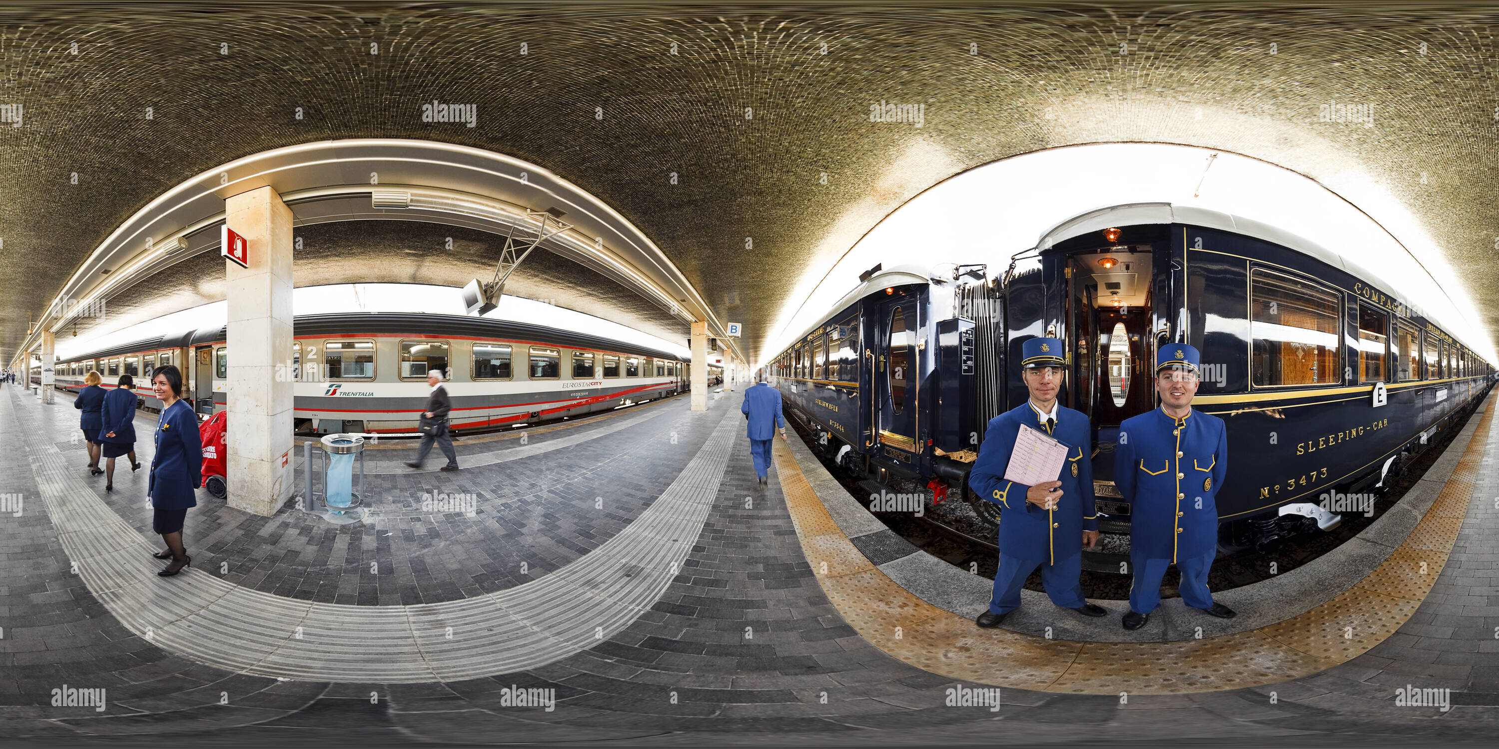 360° view of orient express luxury train - Alamy