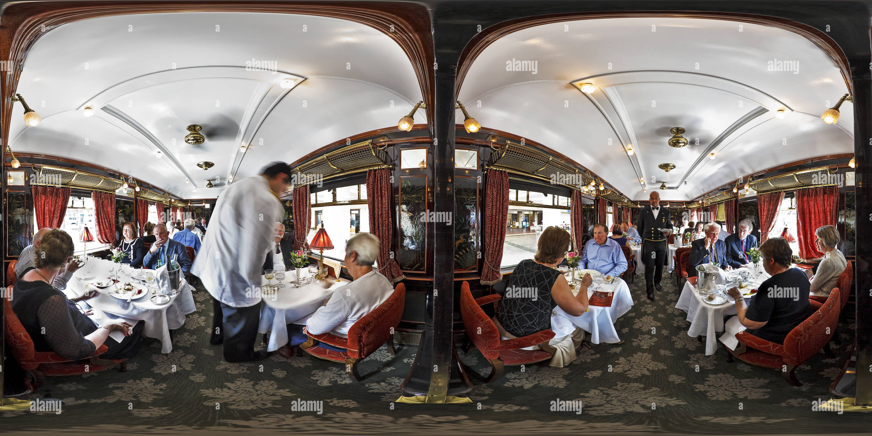 360° view of orient express luxury train - Alamy