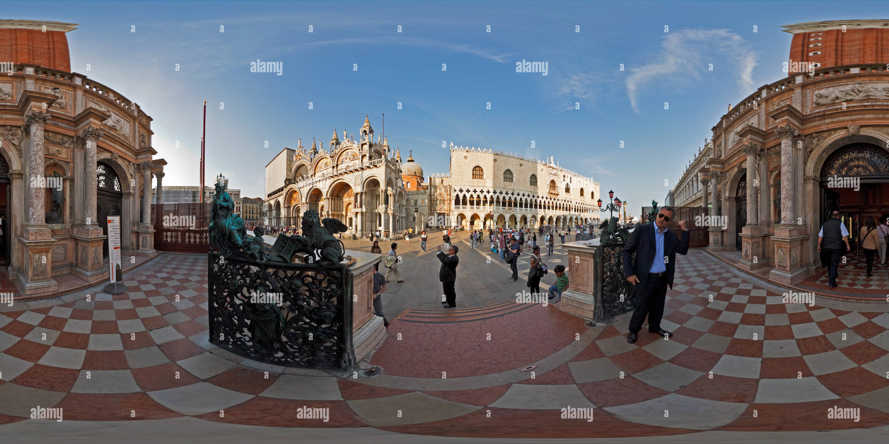 360° view of san marcos square. venice - Alamy