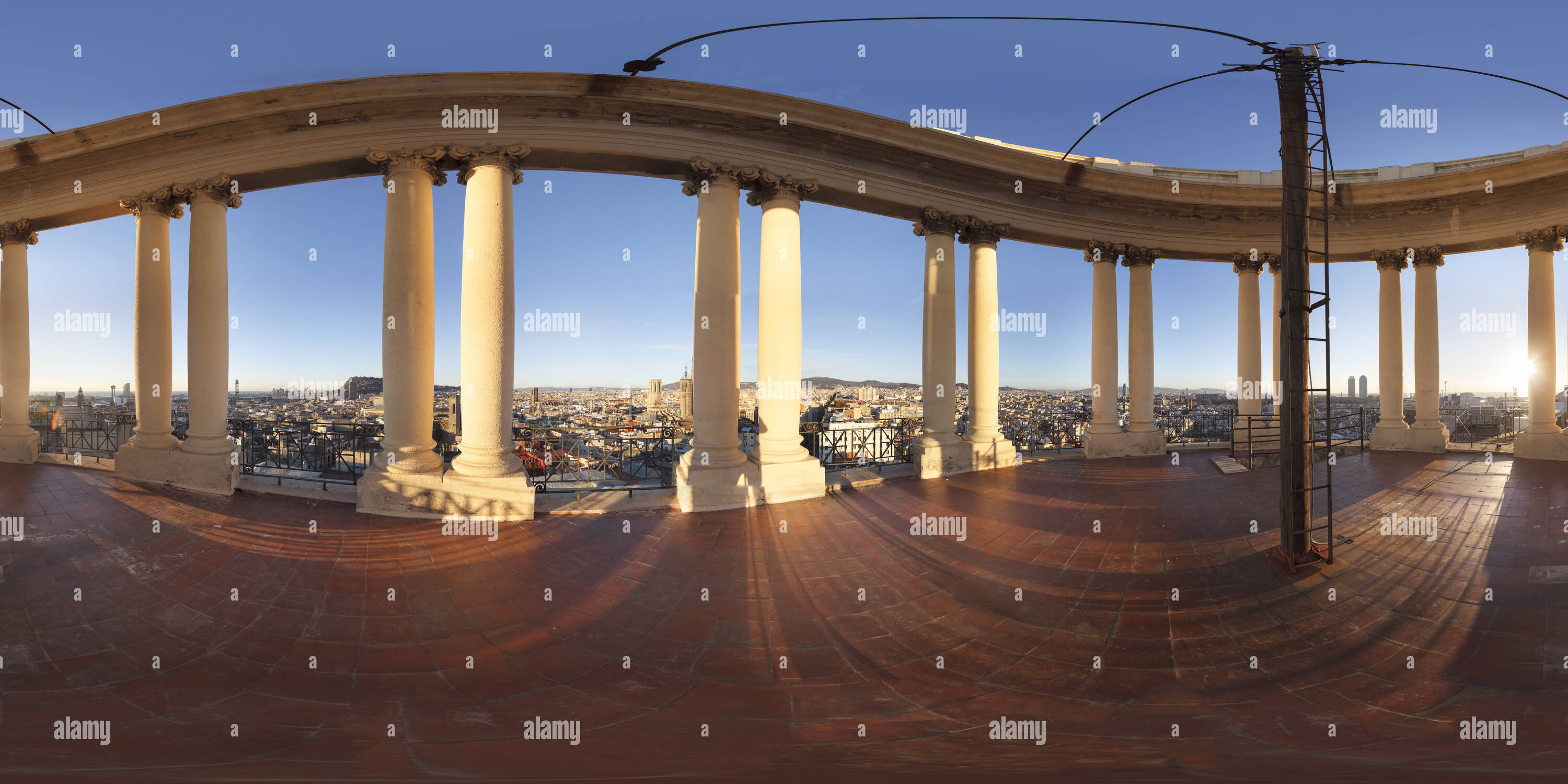 360° view of barcelona from via laietana building - Alamy
