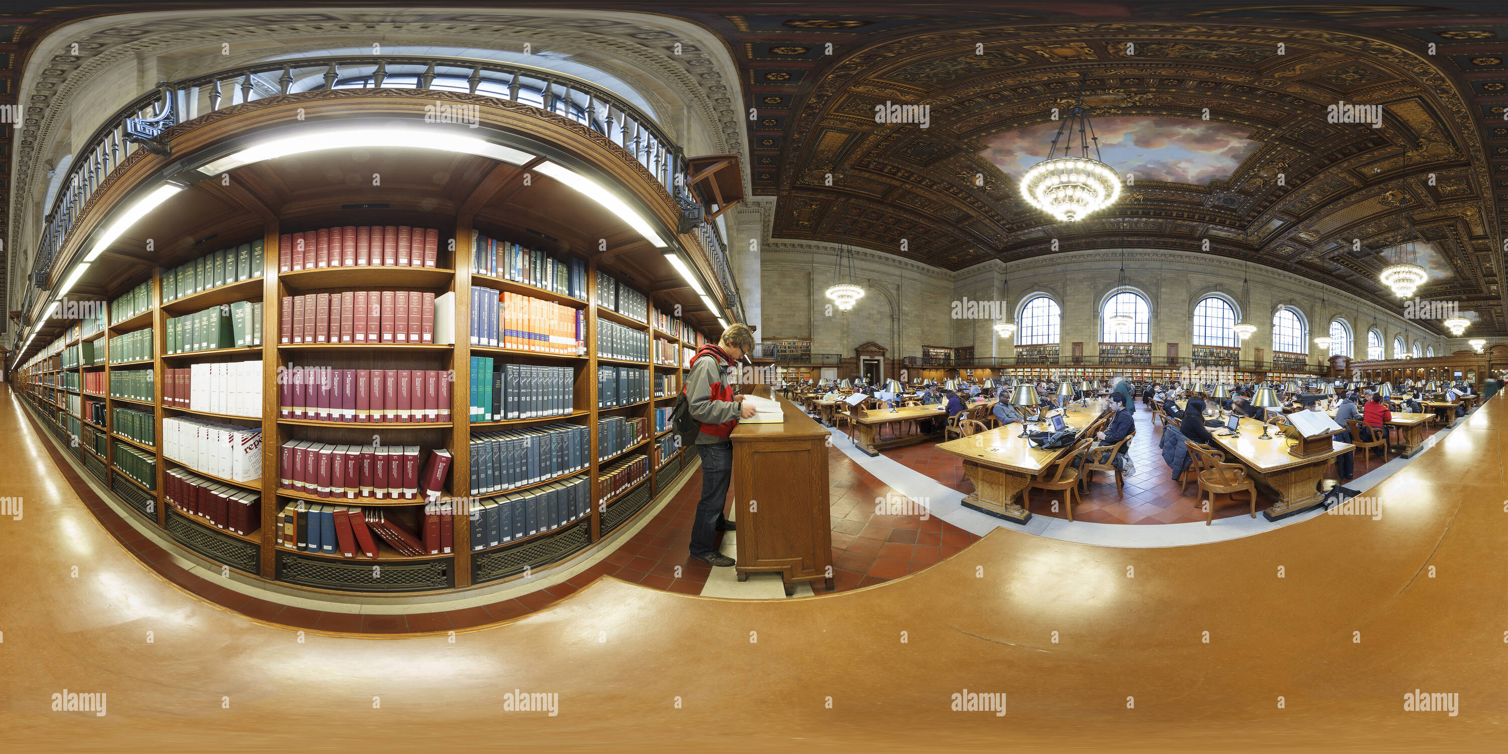 360° view of new york public library - Alamy