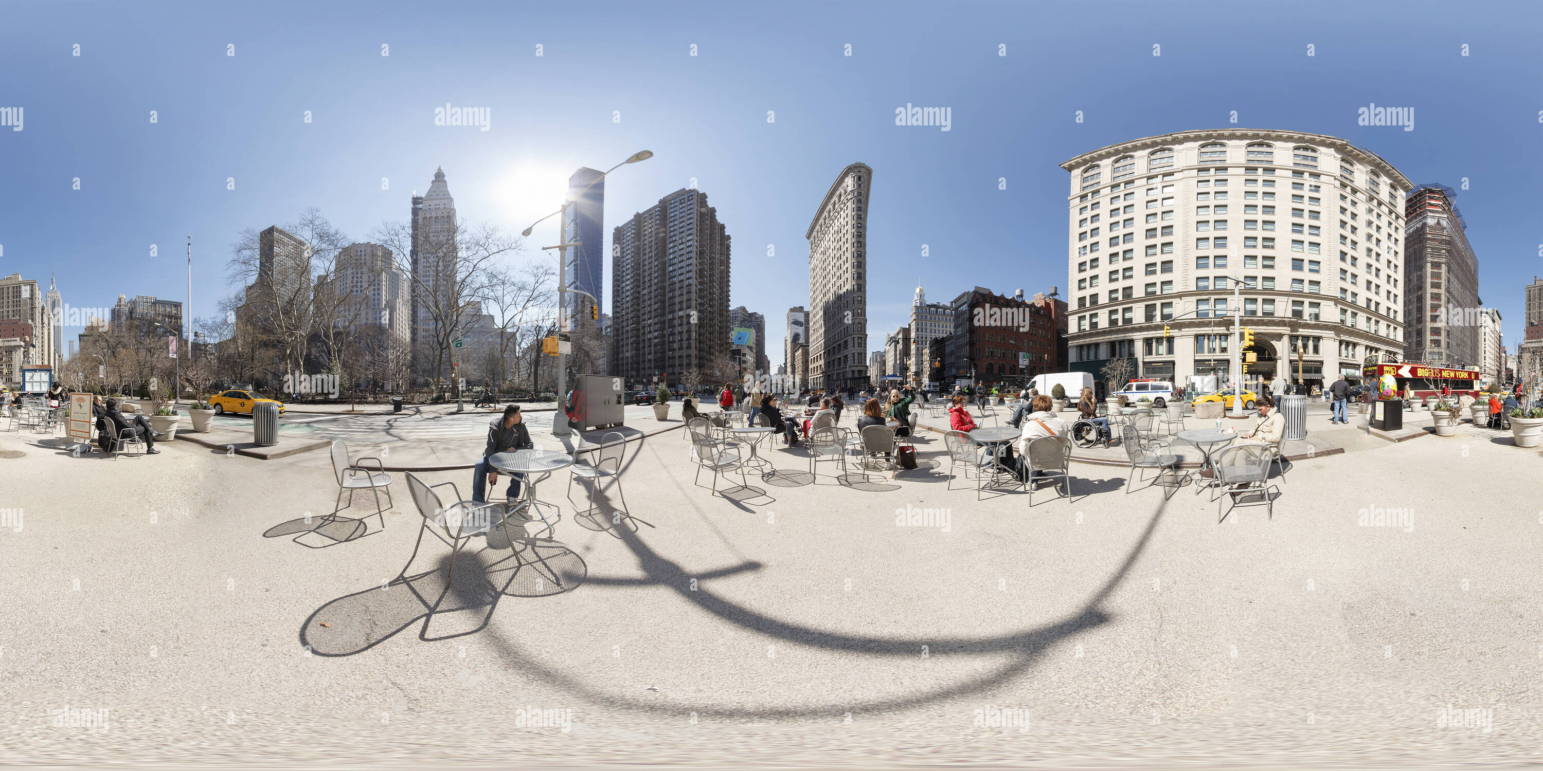 360° view of flatiron building. new york - Alamy