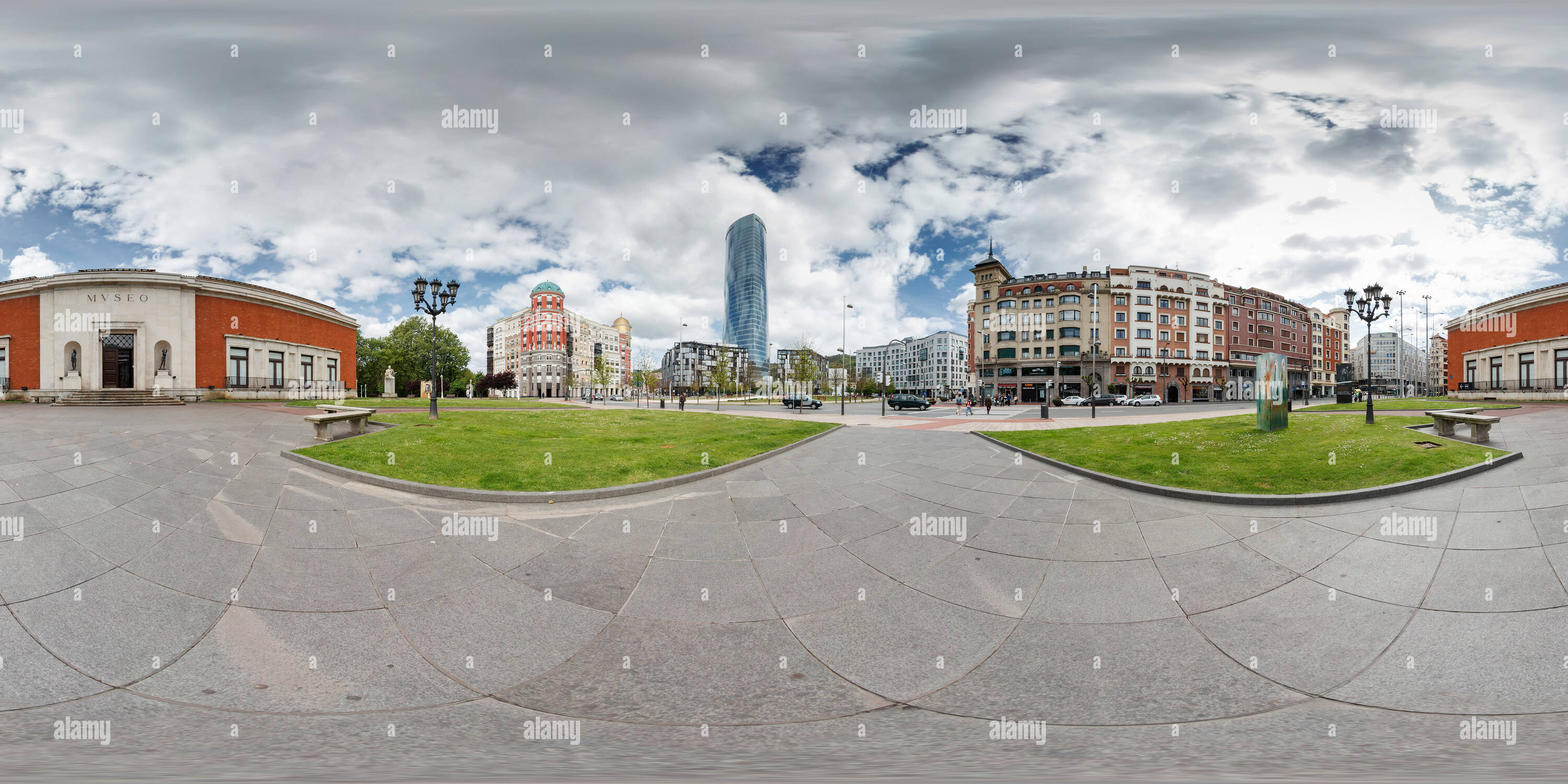 360° view of euskadi square in bilbao, spain - Alamy