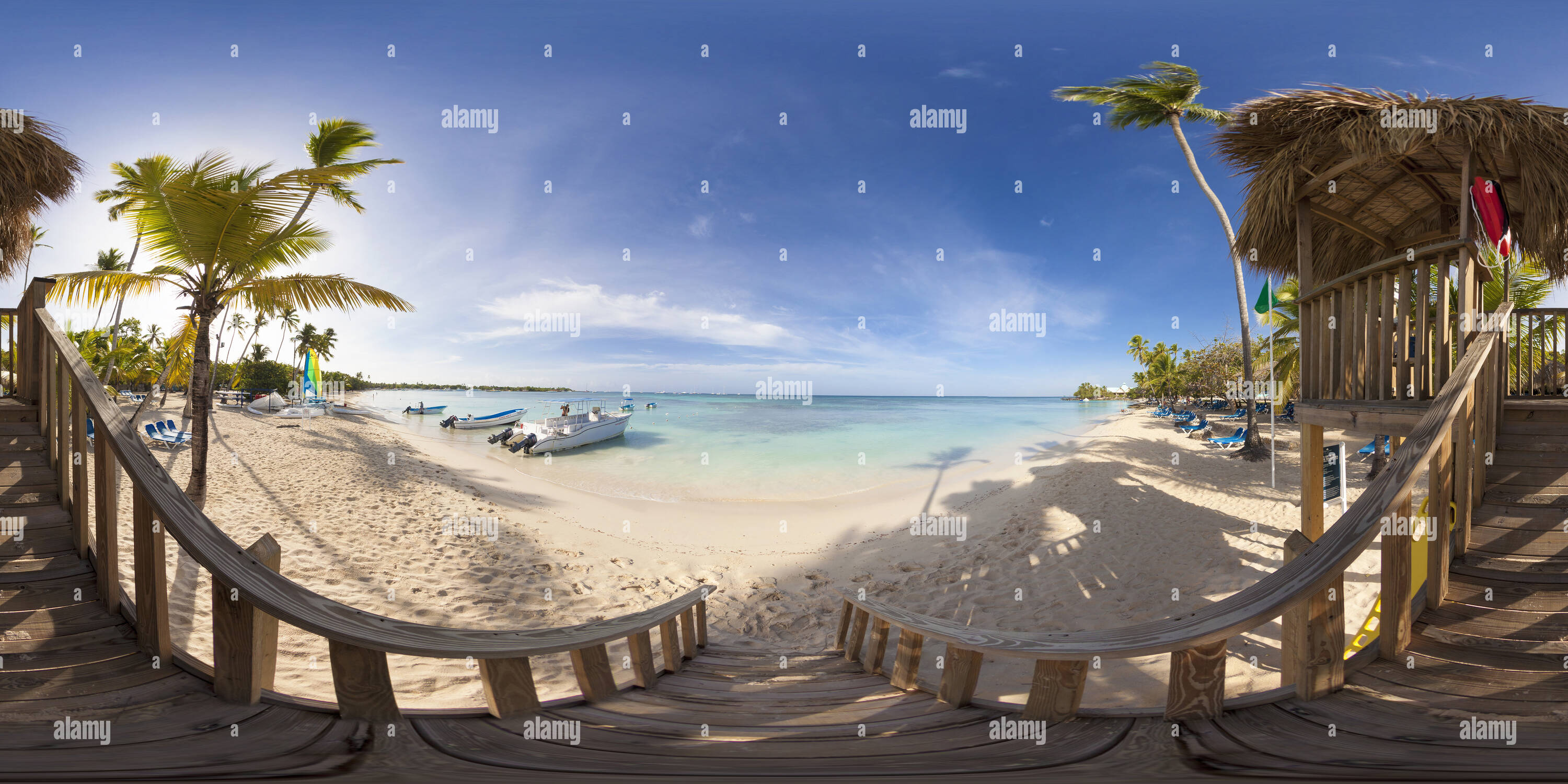 360° view of bayahibe beach. dominican republic - Alamy