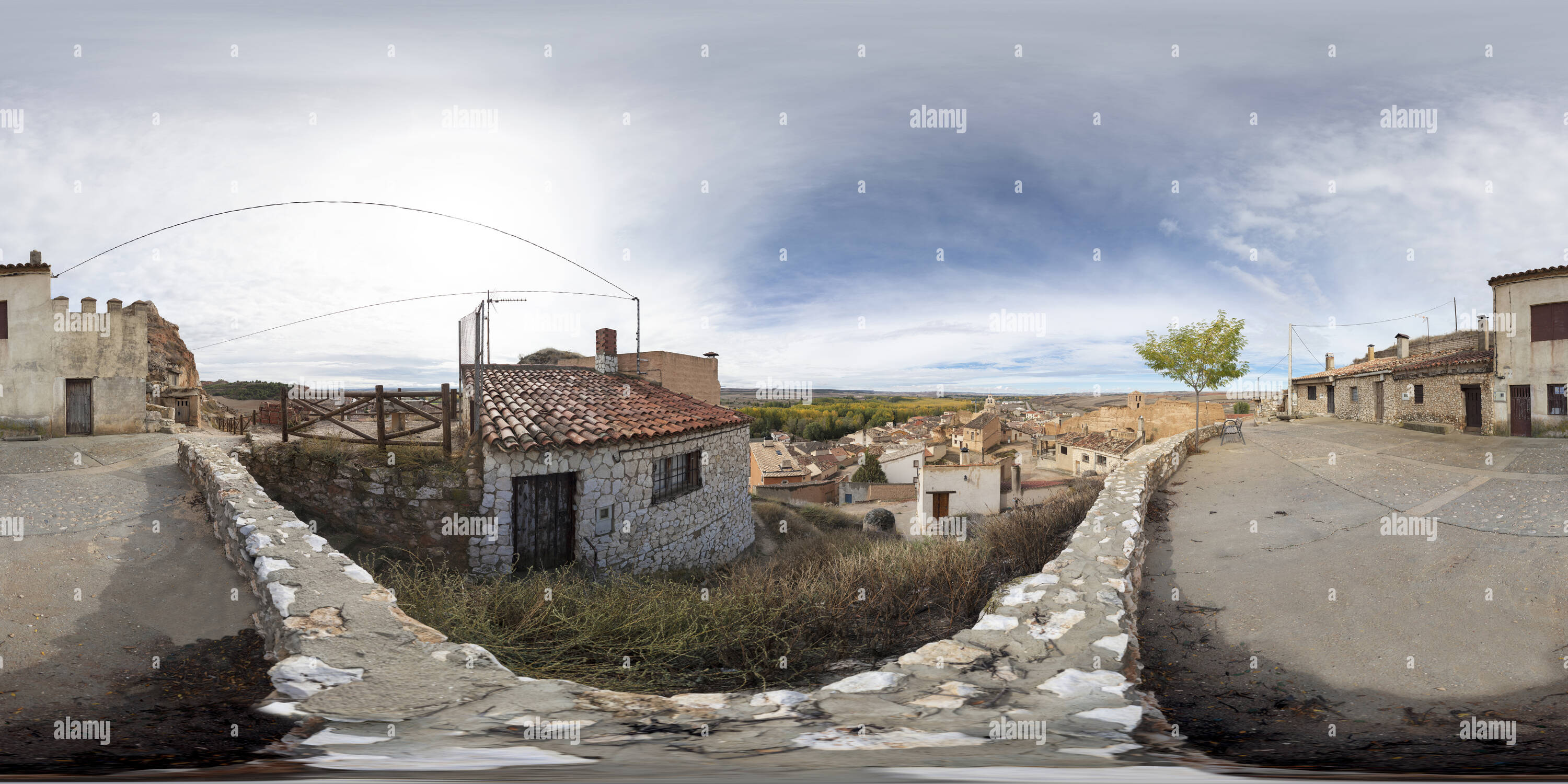360° view of san esteban de gormaz. soria. spain - Alamy