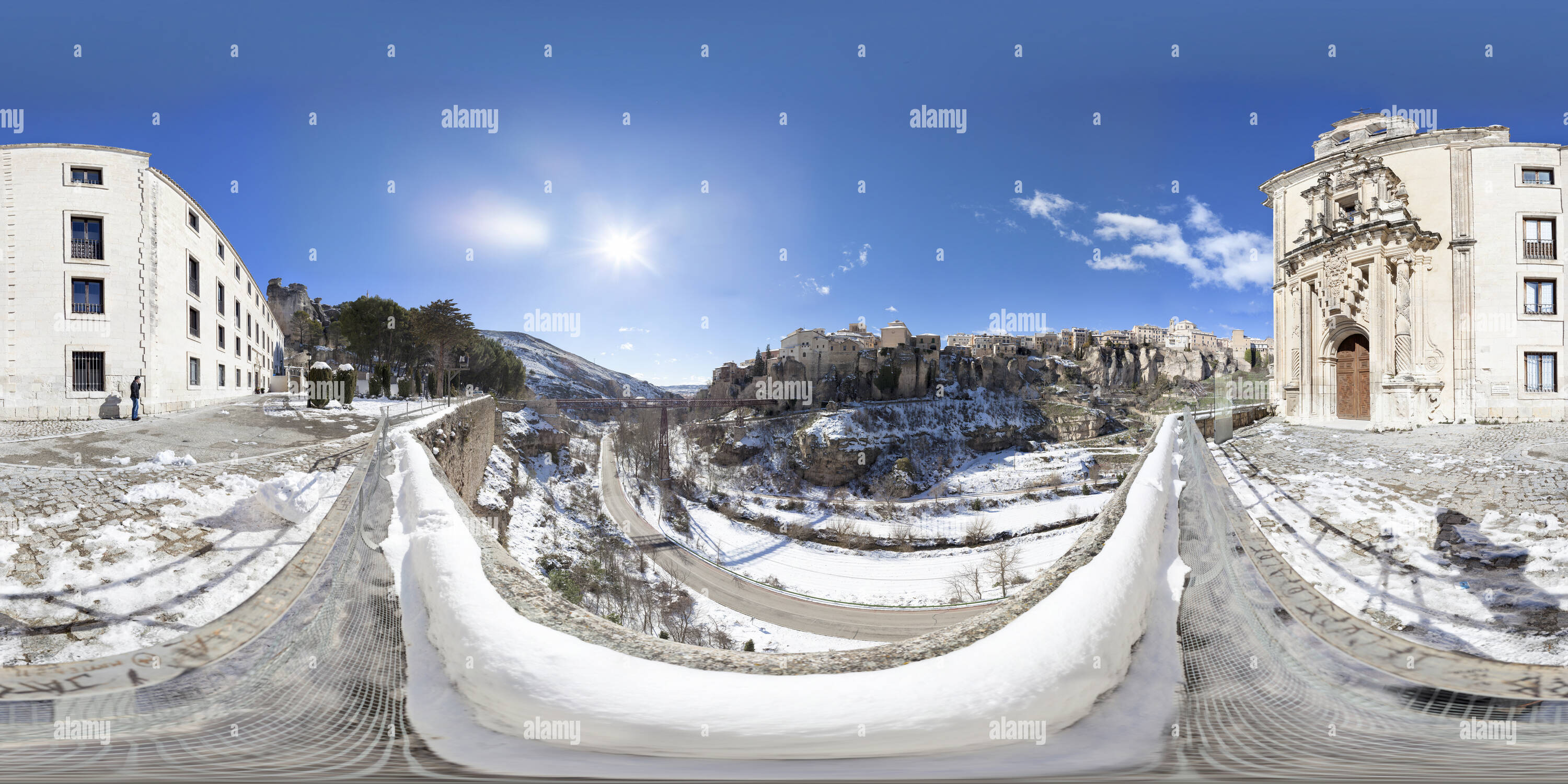 360° view of cuenca from san pablo convent. spain - Alamy