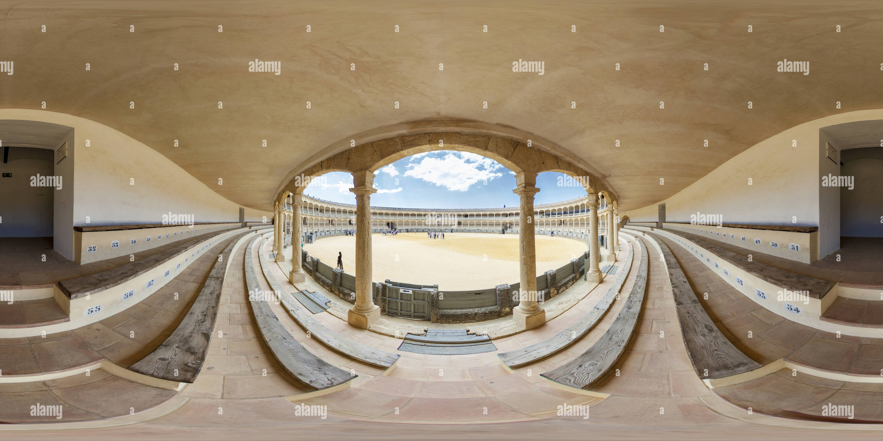 360° view of ronda bullring. andalusia, spain - Alamy
