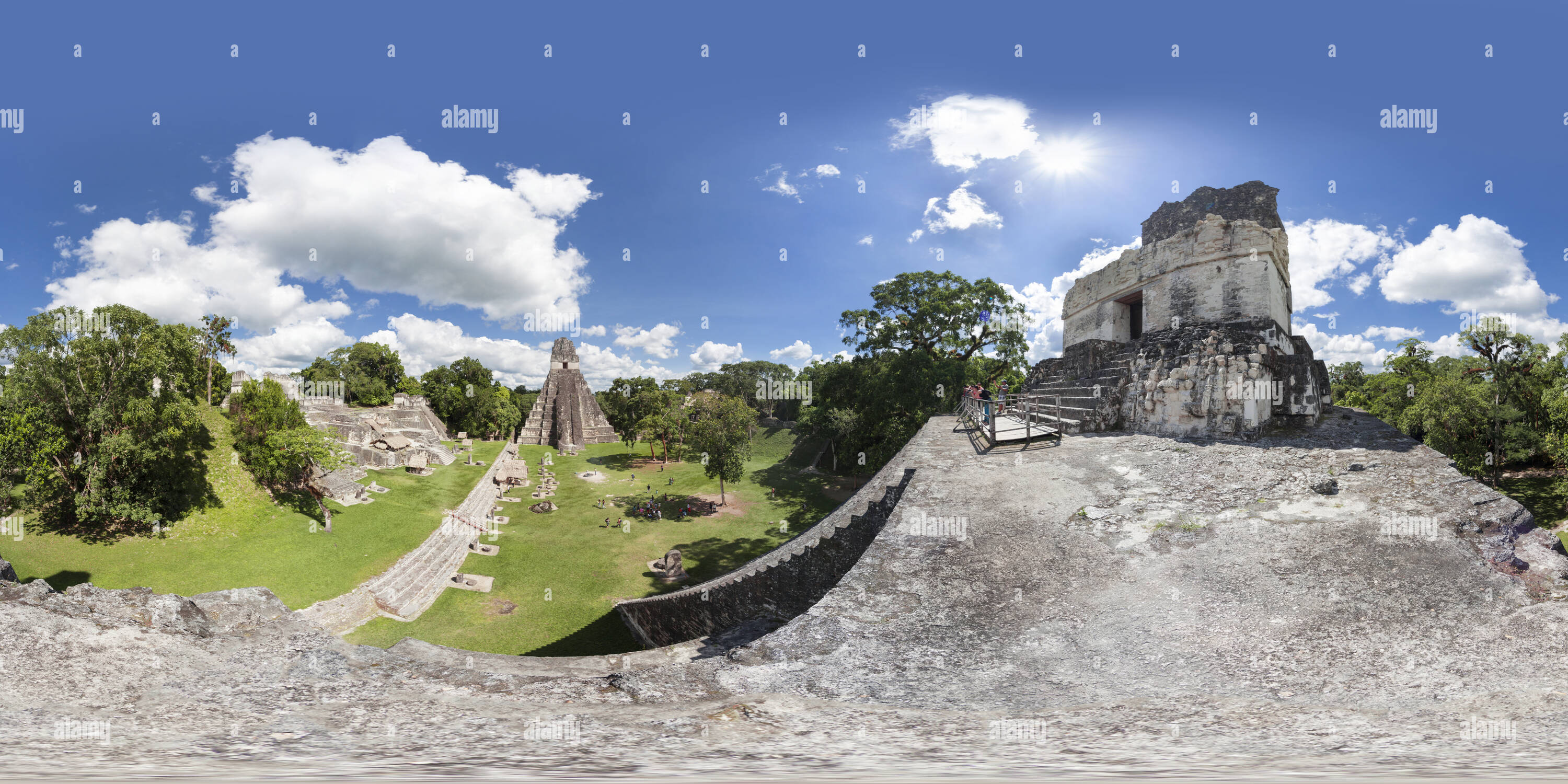 360° view of tikal maya ruins2. grand place. guatemala - Alamy