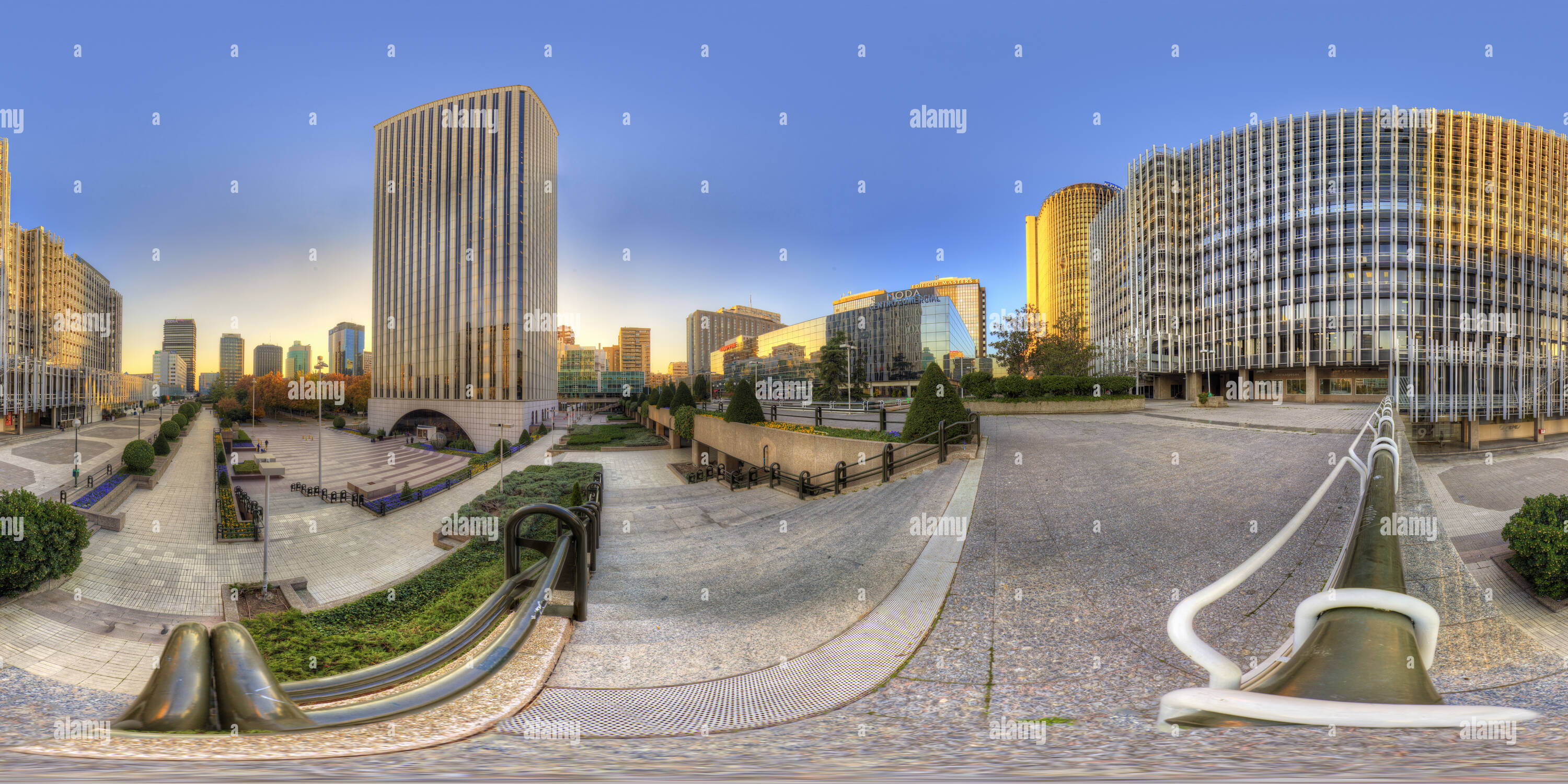 360° view of azca and picasso tower. madrid. spain - Alamy