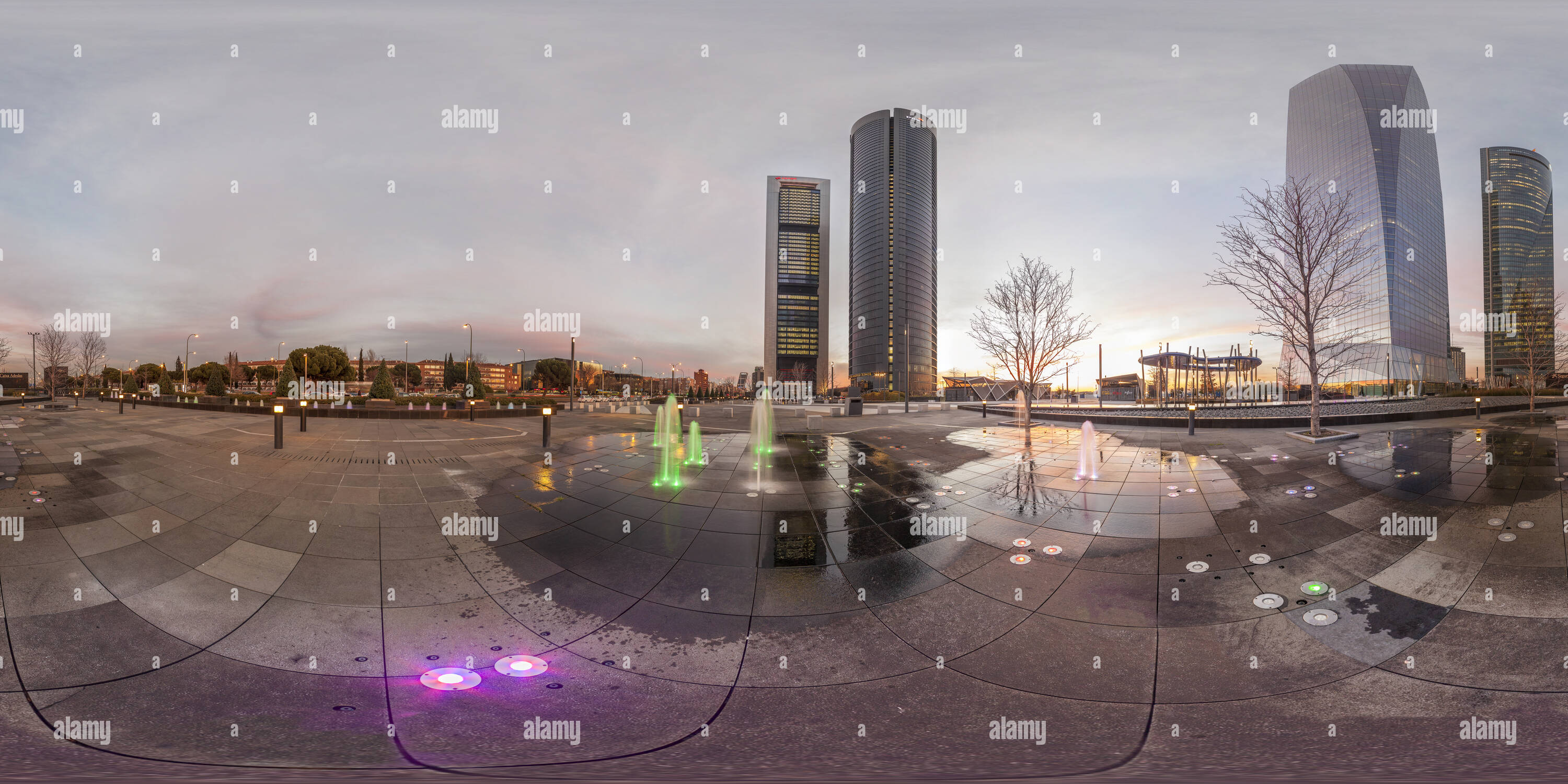 360° view of Four Towers Business Area1, madrid. spain - Alamy