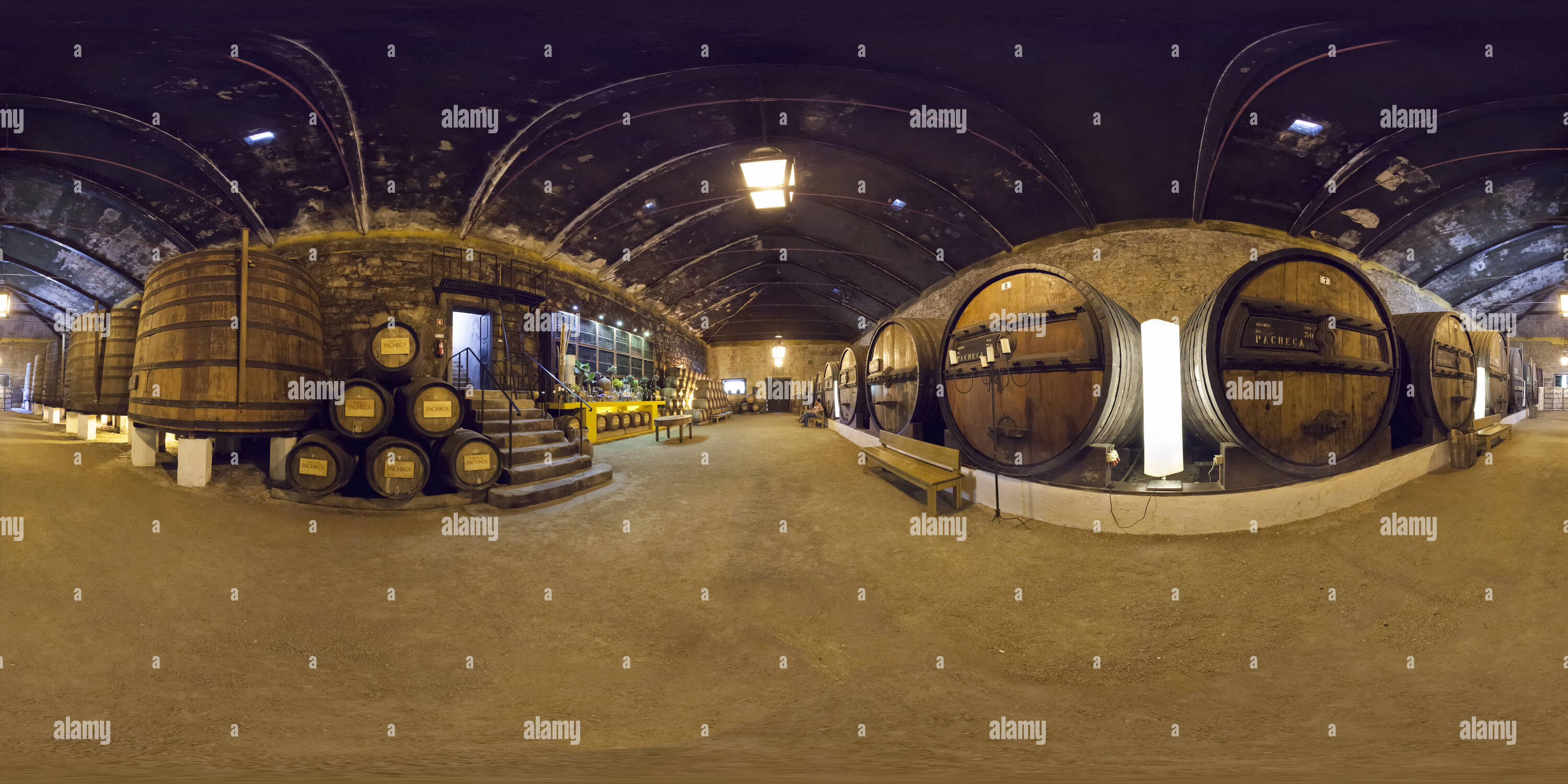 360° view of Quinta da Pacheca Wine cellar. Lamego. Portugal - Alamy